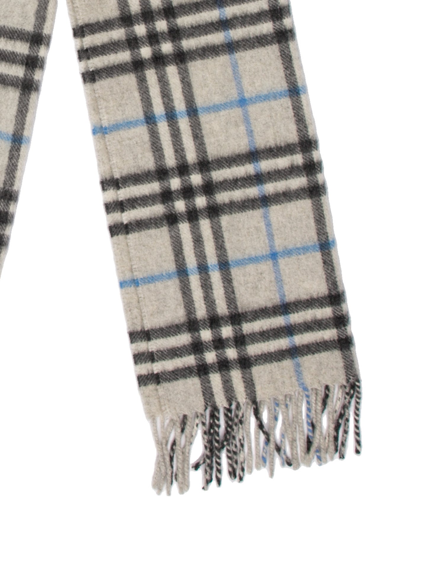 Burberry London Cashmere Plaid Print Scarf - Brown Scarves, Accessories ...