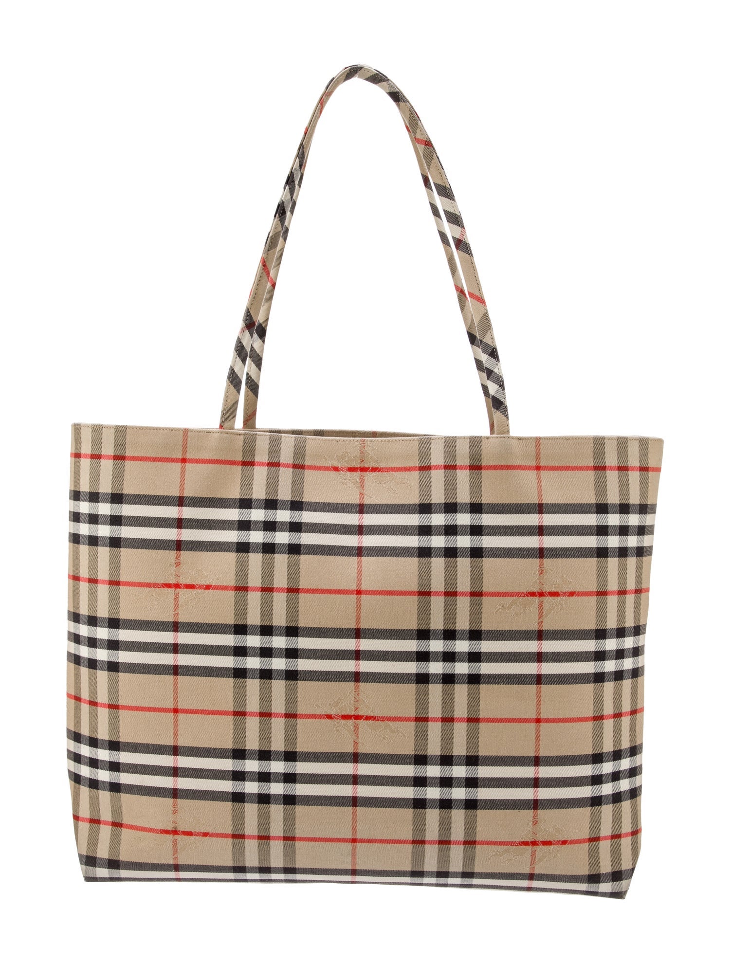 Burberry London Haymarket Check Tote Bag - Neutrals Totes, Handbags ...