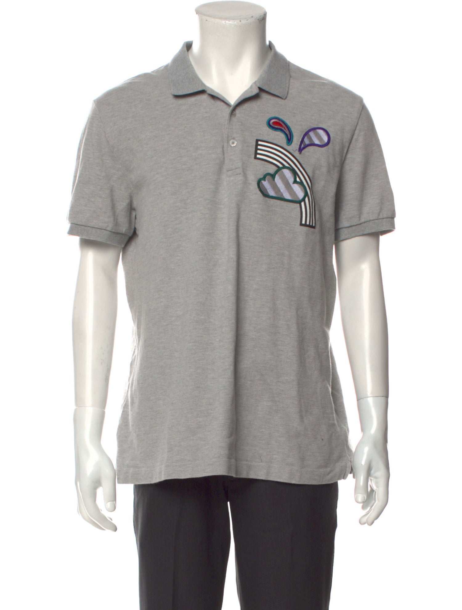 Burberry London Nova Check Pattern Collar Polo Shirt - Grey Polos ...