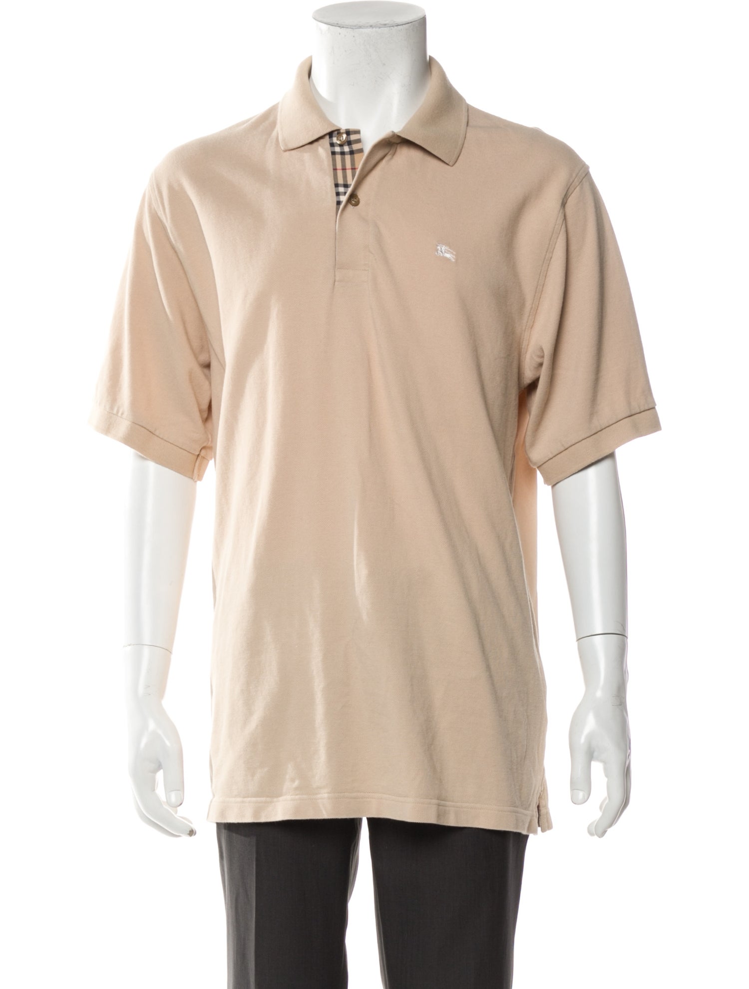 Burberry London Vintage Check Collar Polo Shirt - Neutrals Polos ...