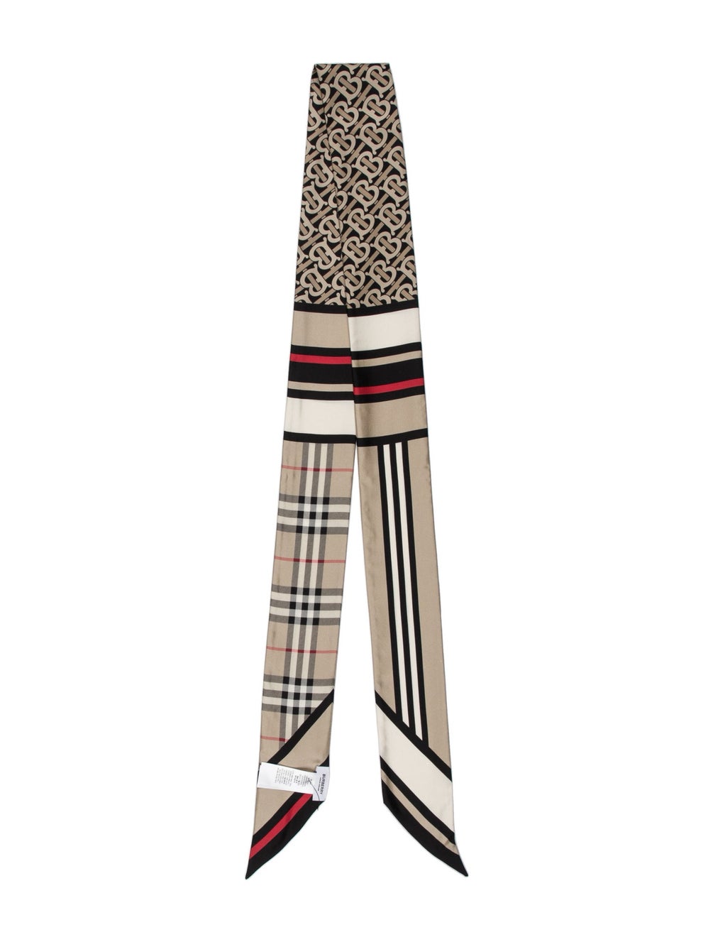 Burberry London Silk Nova Check Pattern Bandeau w/ Tags - Neutrals ...