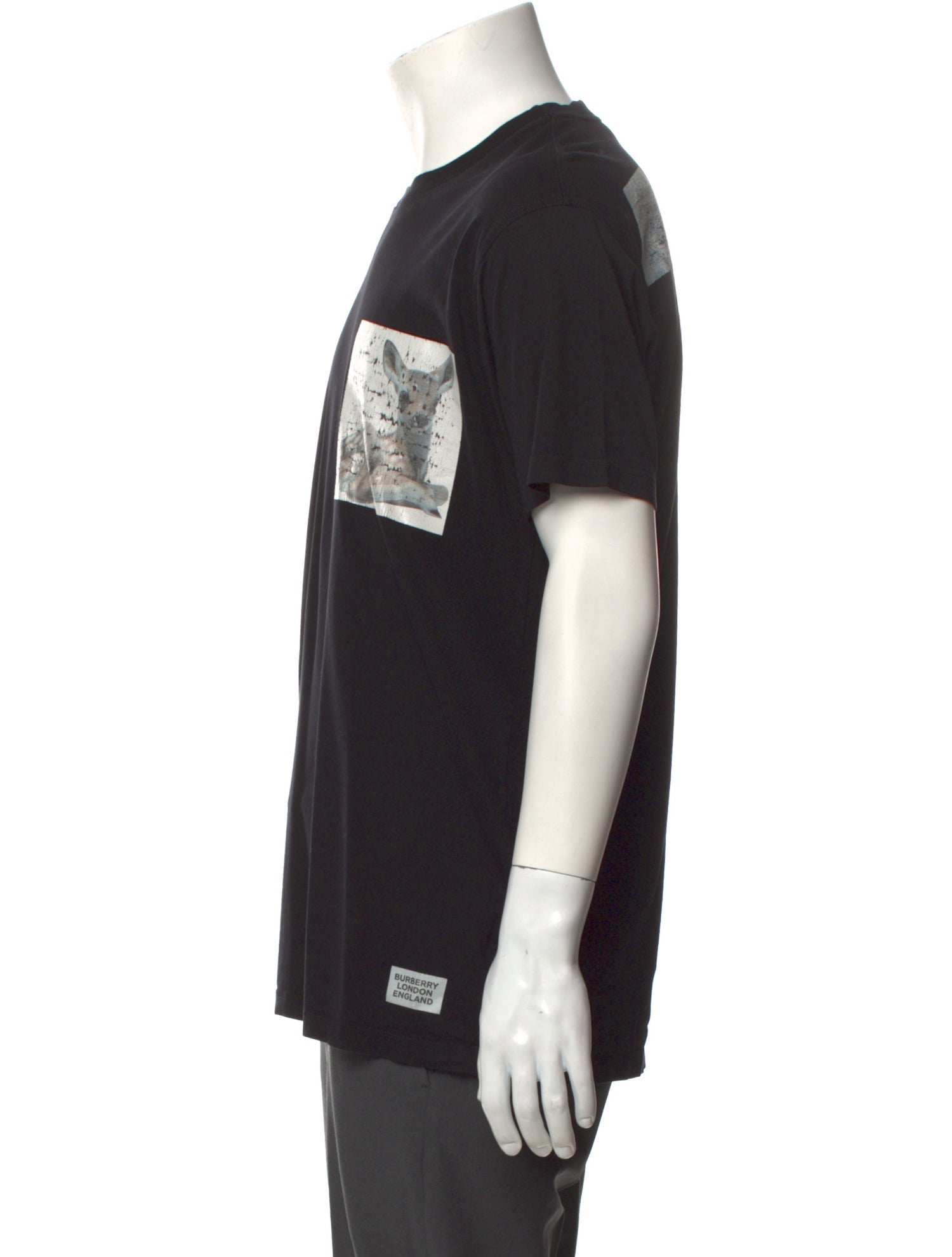 Juun.J Graphic Print Crew Neck T-Shirt - Black T-Shirts, Clothing ...