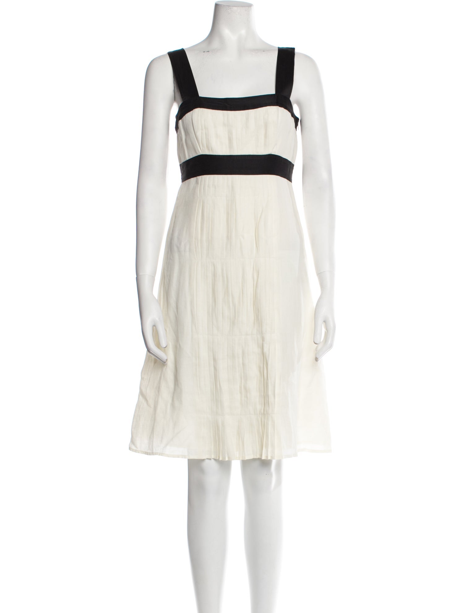 Burberry London Bamboo Knee-Length Dress - White Dresses, Clothing ...