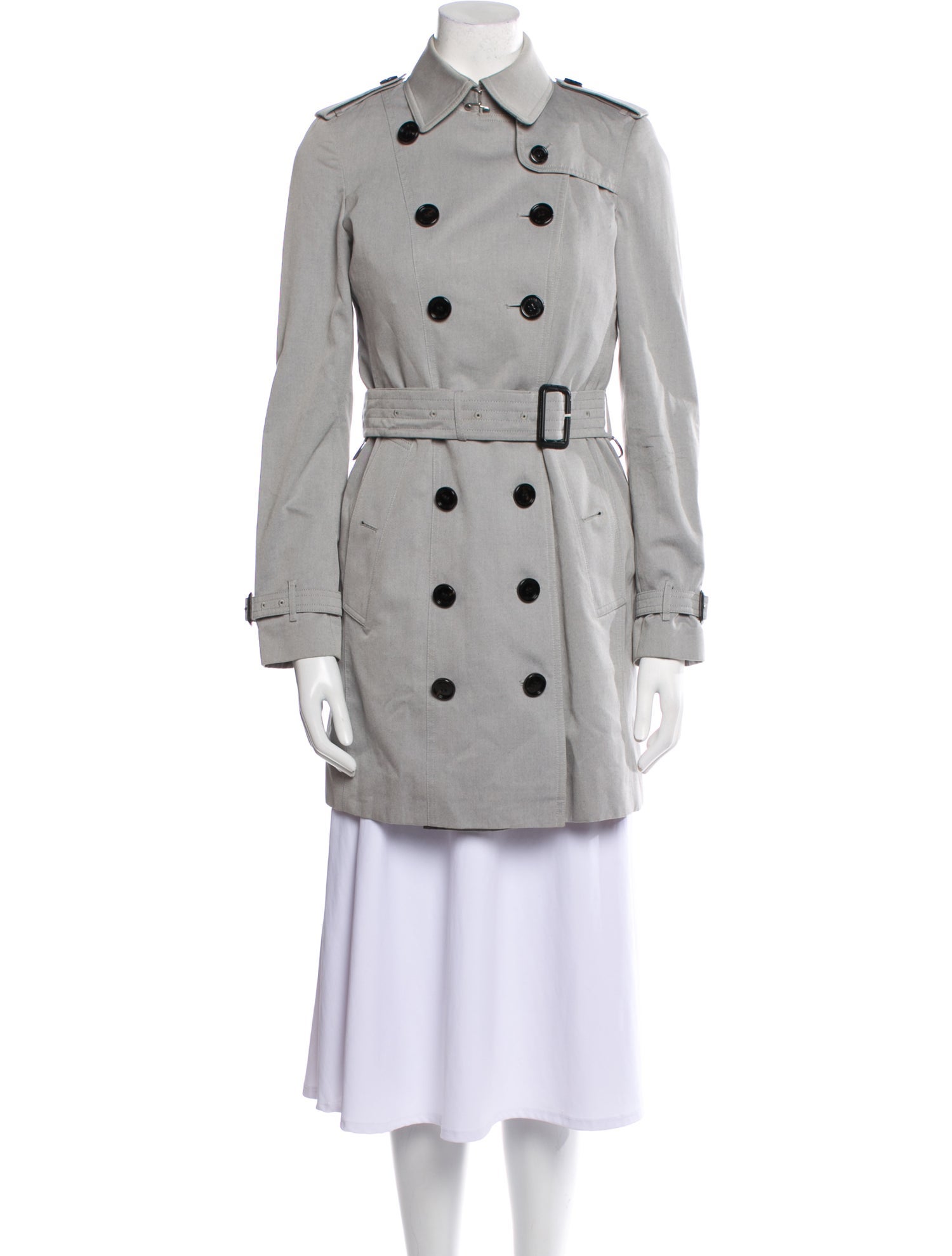Burberry Prorsum Colorblock Pattern Trench Coat - Neutrals Coats, Clothing - BUF39792 | The RealReal