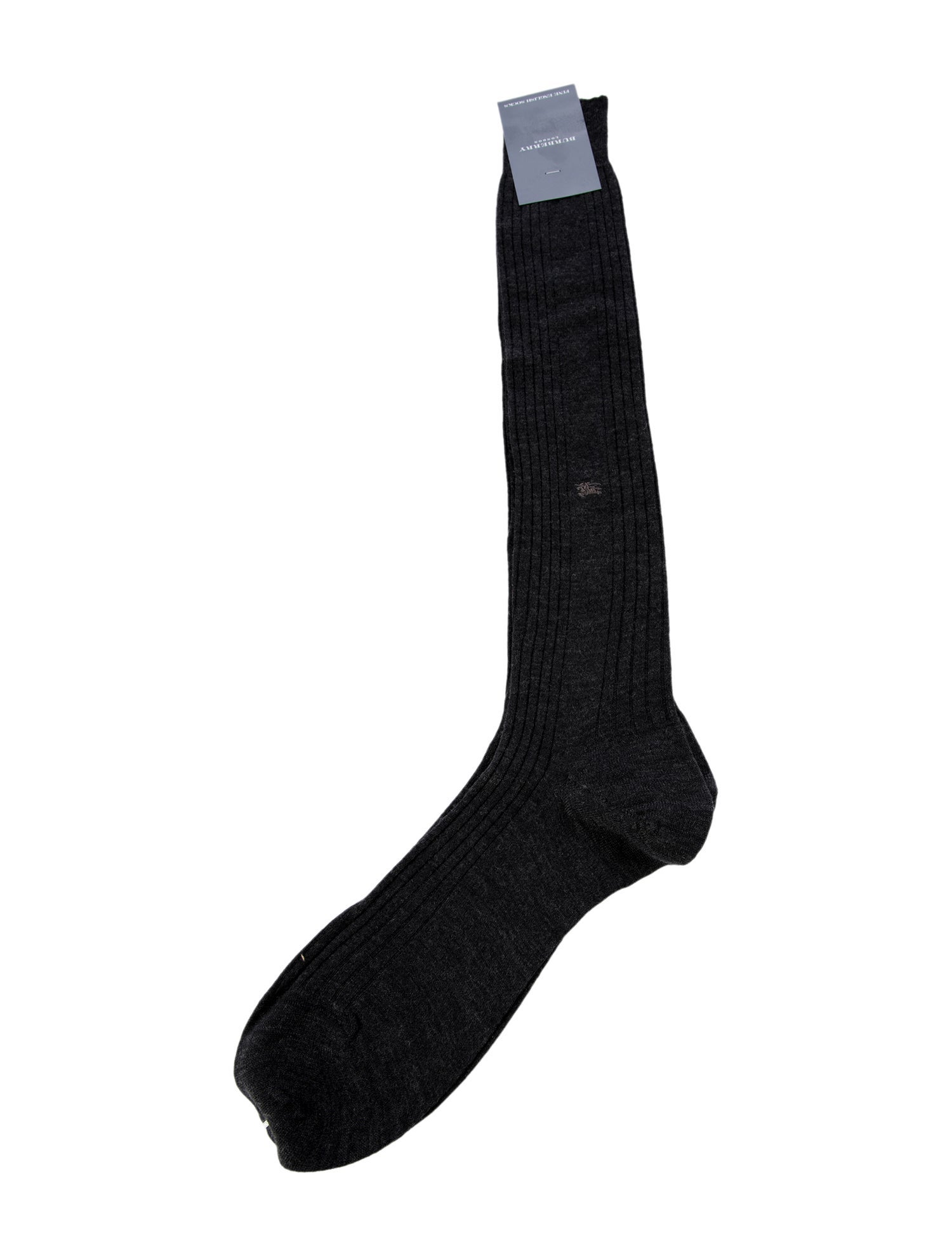 Burberry London Wool Fine English Socks w/ Tags - Grey Socks ...