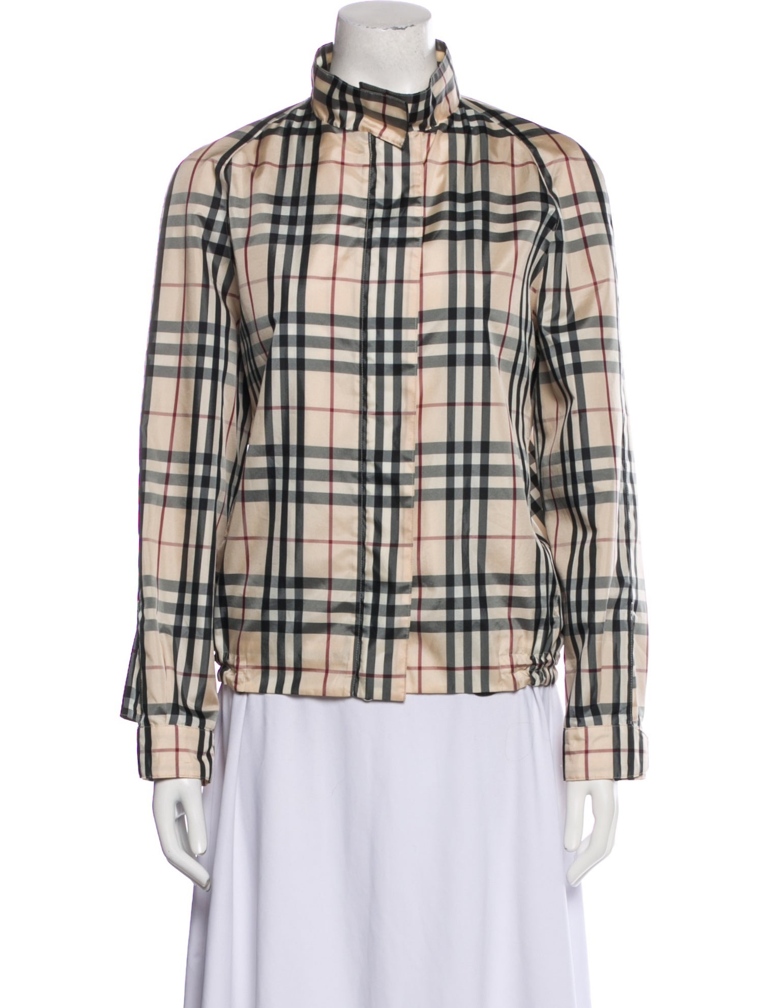Burberry London Plaid Print Evening Jacket - Black Jackets, Clothing ...