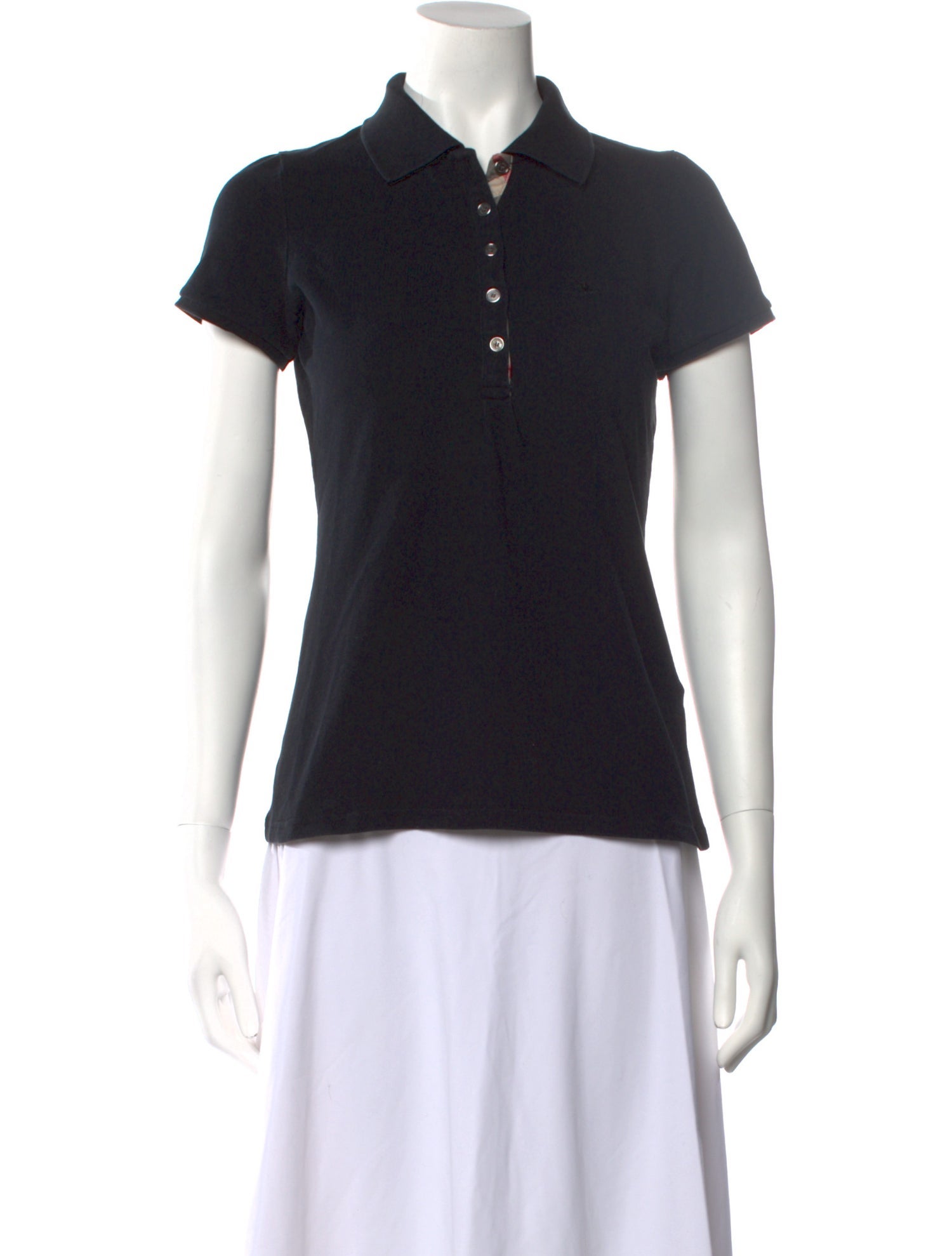 Burberry London Short Sleeve Polo - Black Tops, Clothing - WBURL185183 ...