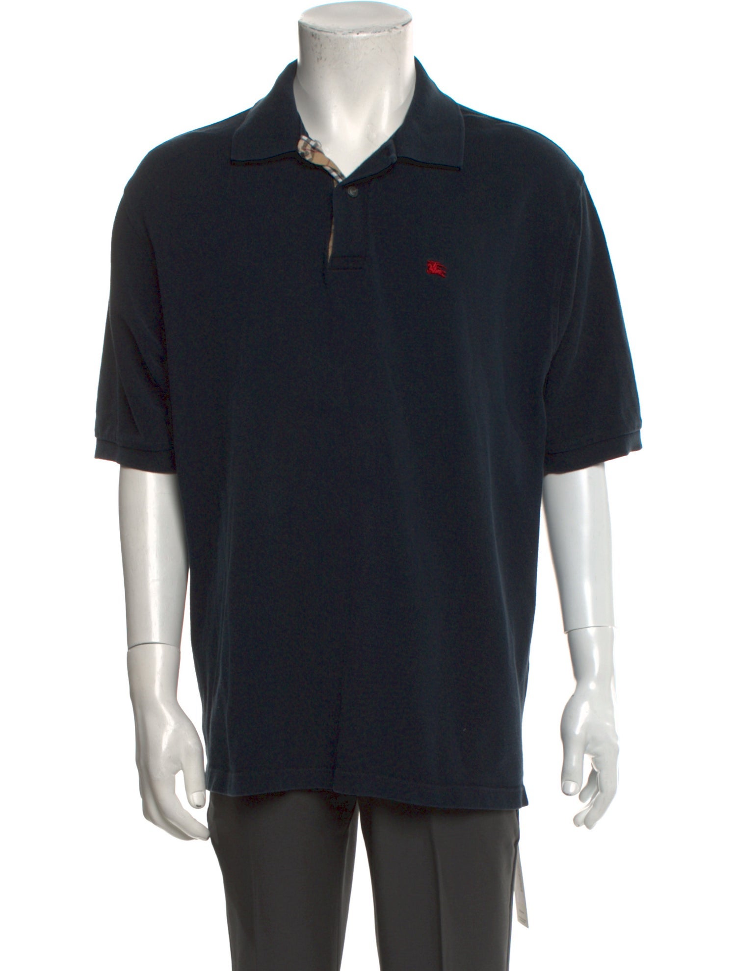 Burberry London Collar Short Sleeve Polo Shirt - Blue Polos, Clothing ...