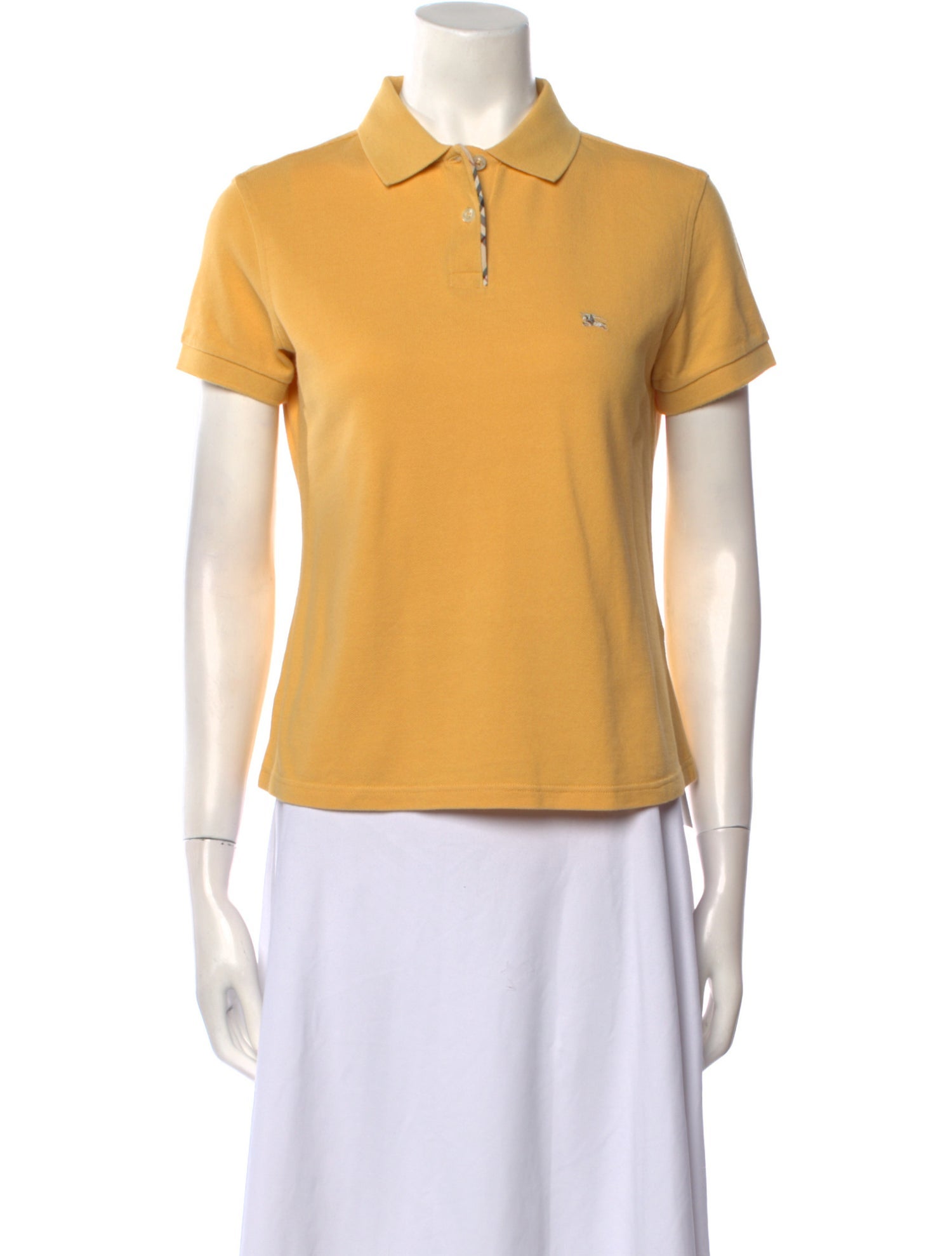 Burberry London Short Sleeve Polo w/ Tags - Yellow Tops, Clothing ...
