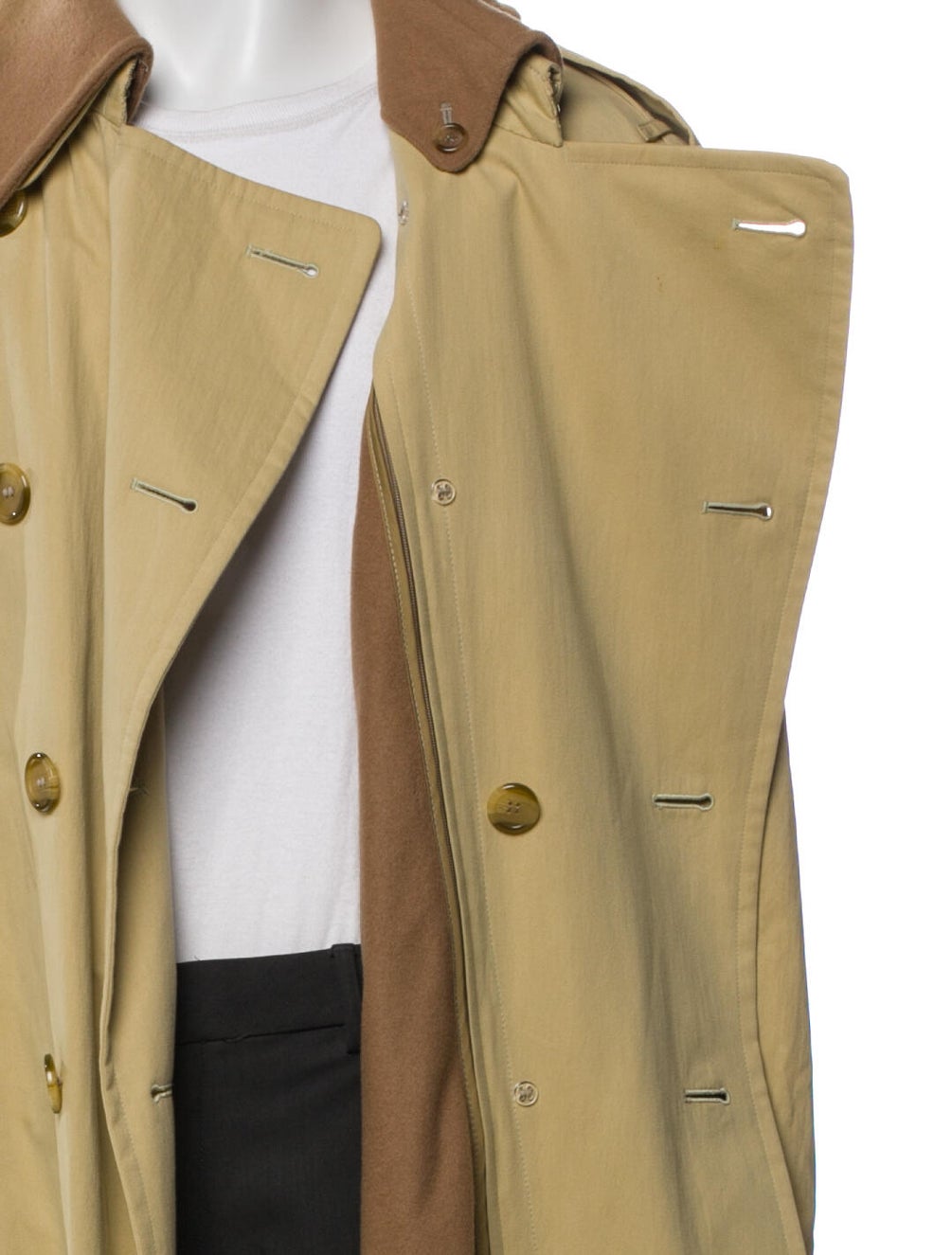 Burberry London Nova Check Pattern Wool Trench Coat - Neutrals ...