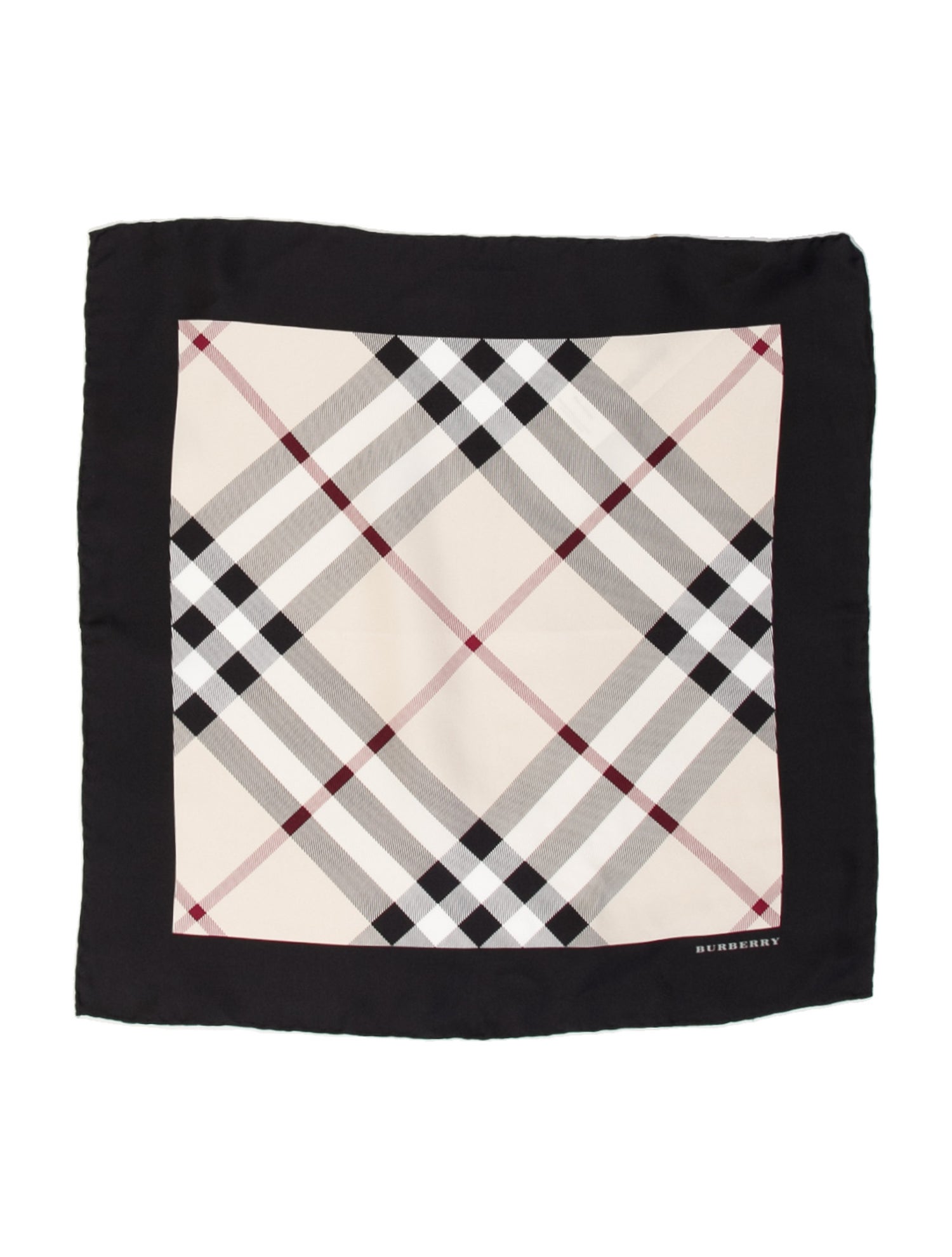 Burberry London Silk Super Nova Check Pattern Scarf - Neutrals Scarves ...