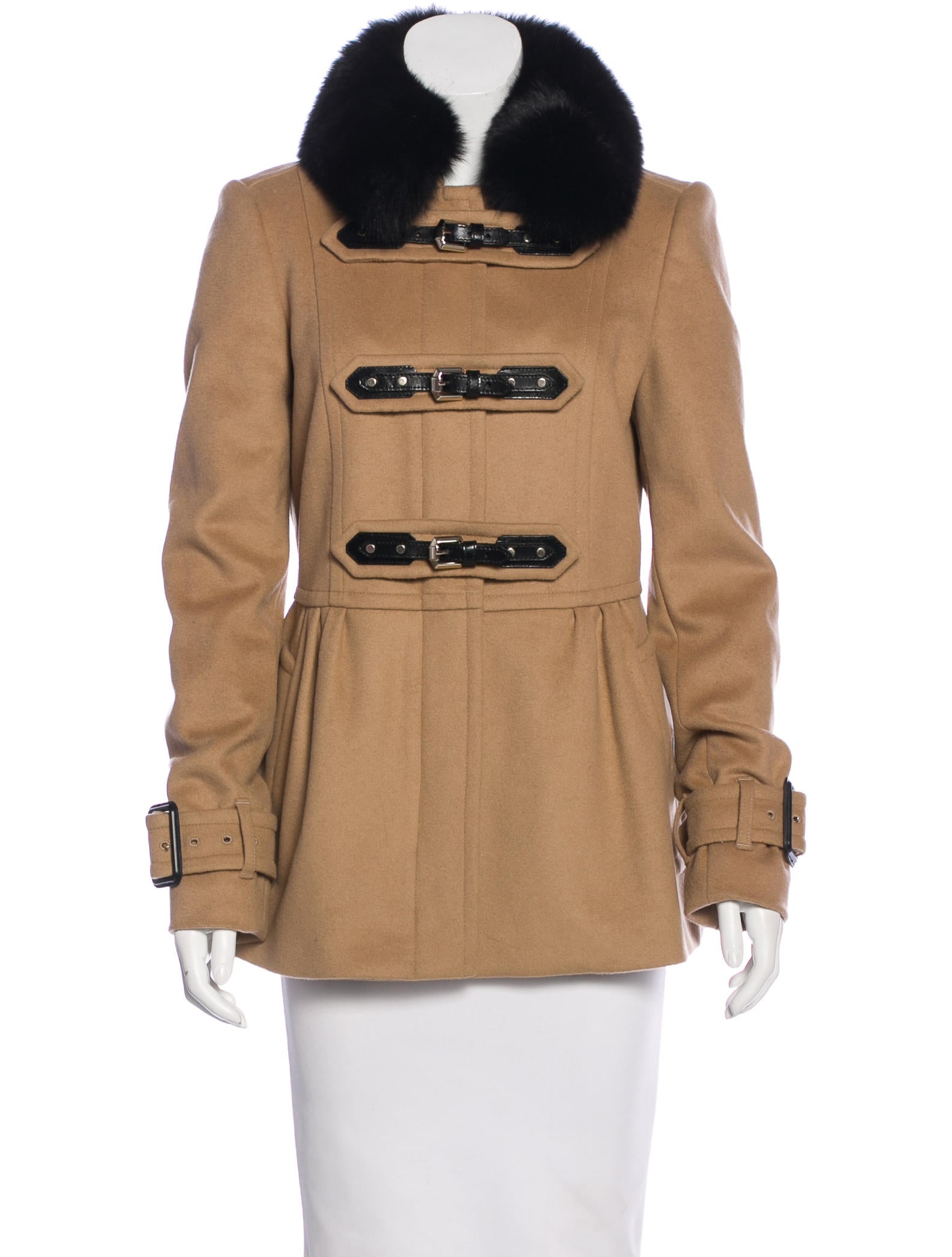 Burberry London Fox Fur & Virgin Wool Coat - Clothing - WBURL22708 ...