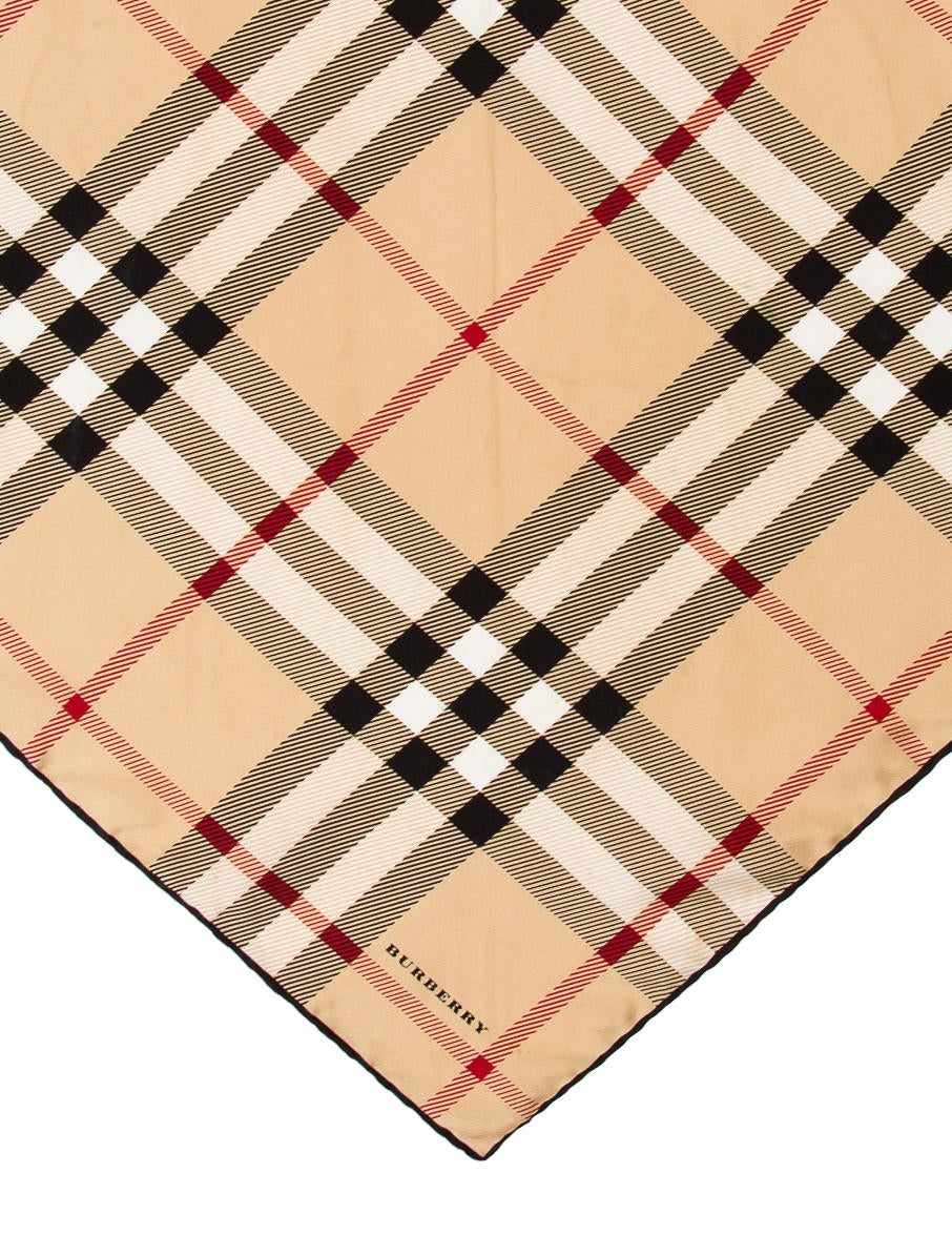 Burberry London Nova Check Pocket Square - Black Pocket Squares ...