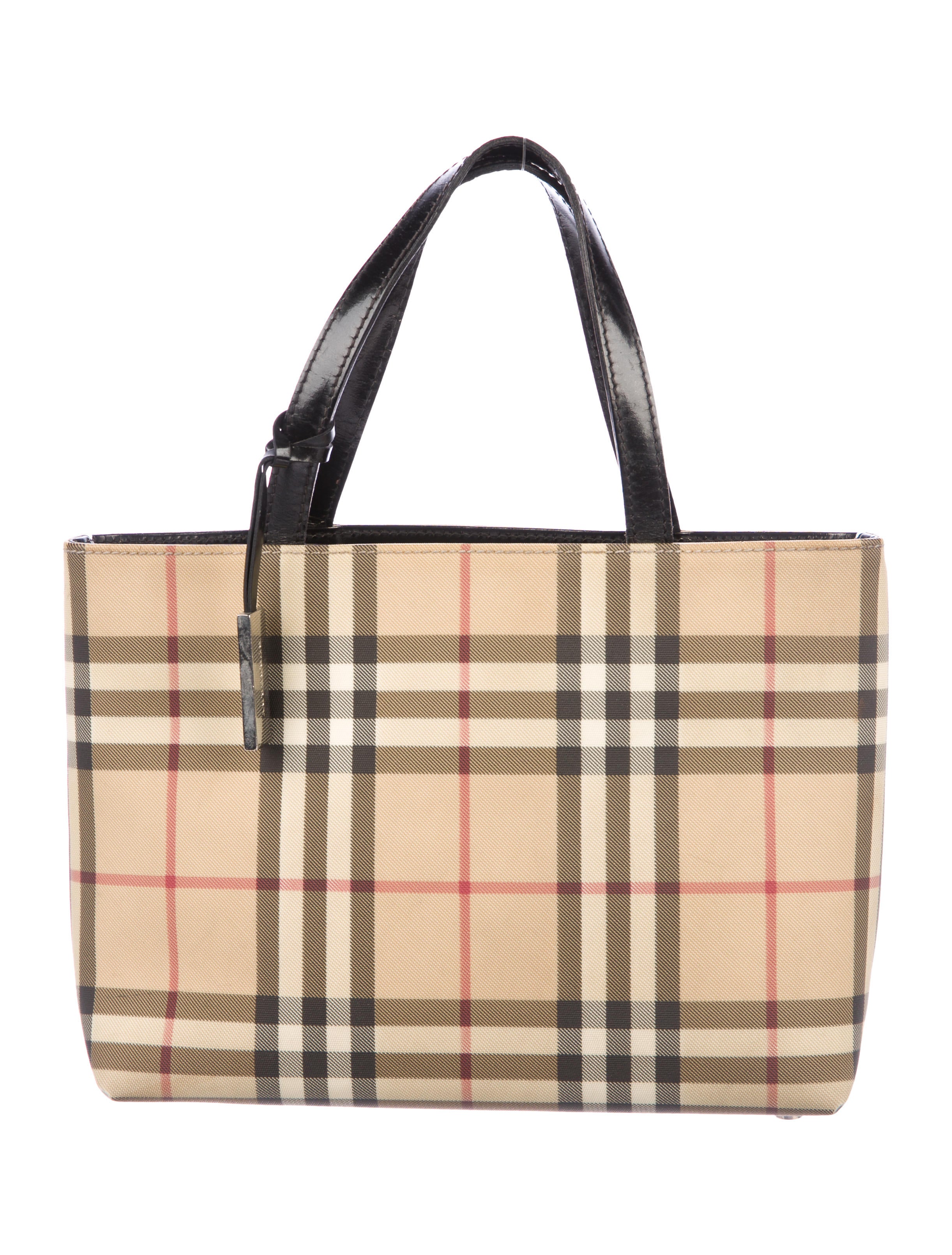 Burberry London Mini Nova Check Tote - Handbags - WBURL36222 | The RealReal