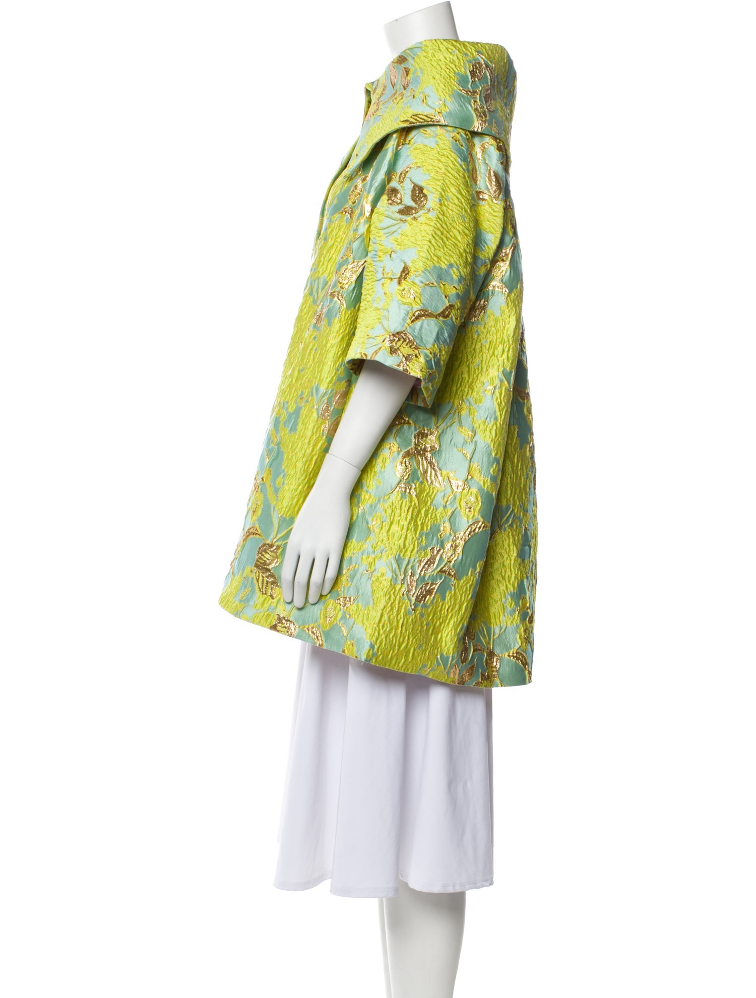 Buru Printed Evening Jacket - Blue Jackets, Clothing - WBUUR20595 | The ...