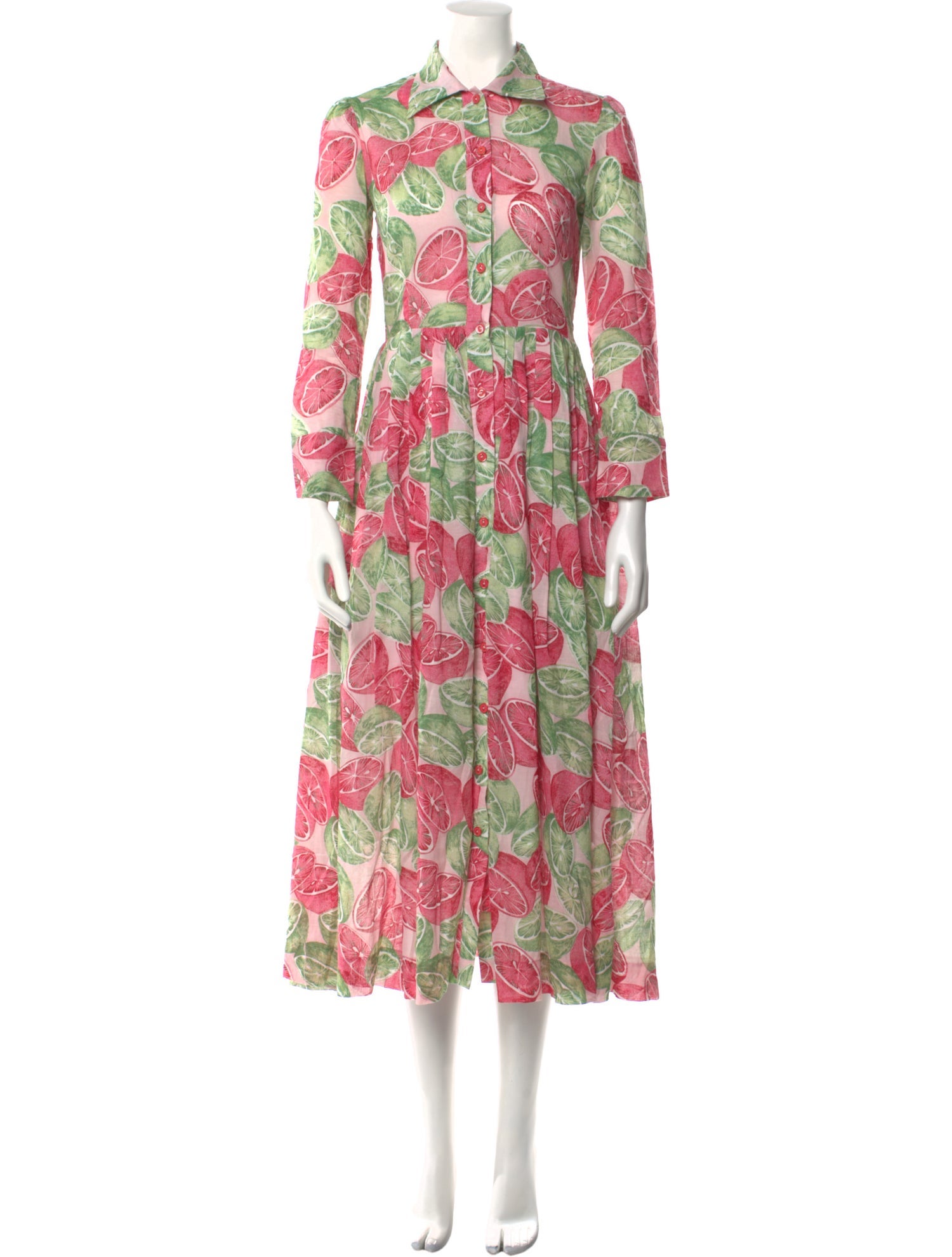 Buru Floral Print Long Dress - Pink Dresses, Clothing - WBUUR21847 ...