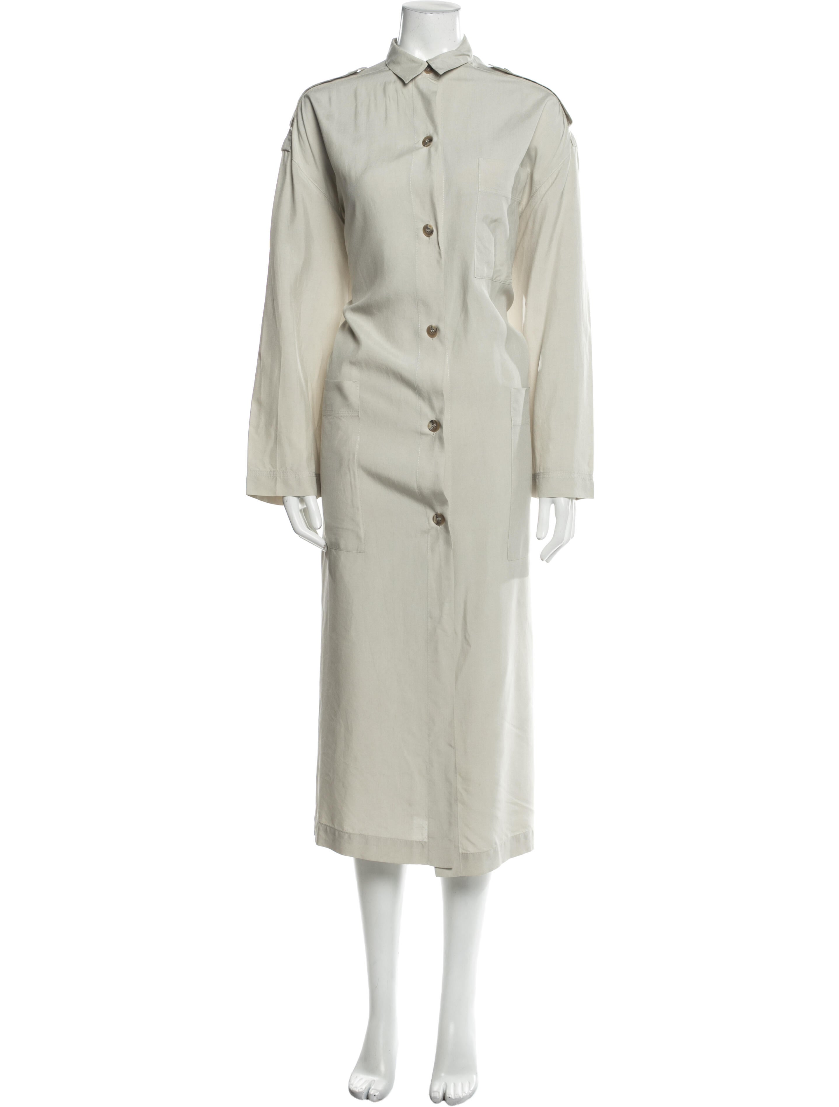 Byblos Silk Long Dress - Neutrals Dresses, Clothing - WBYBL20674 | The ...