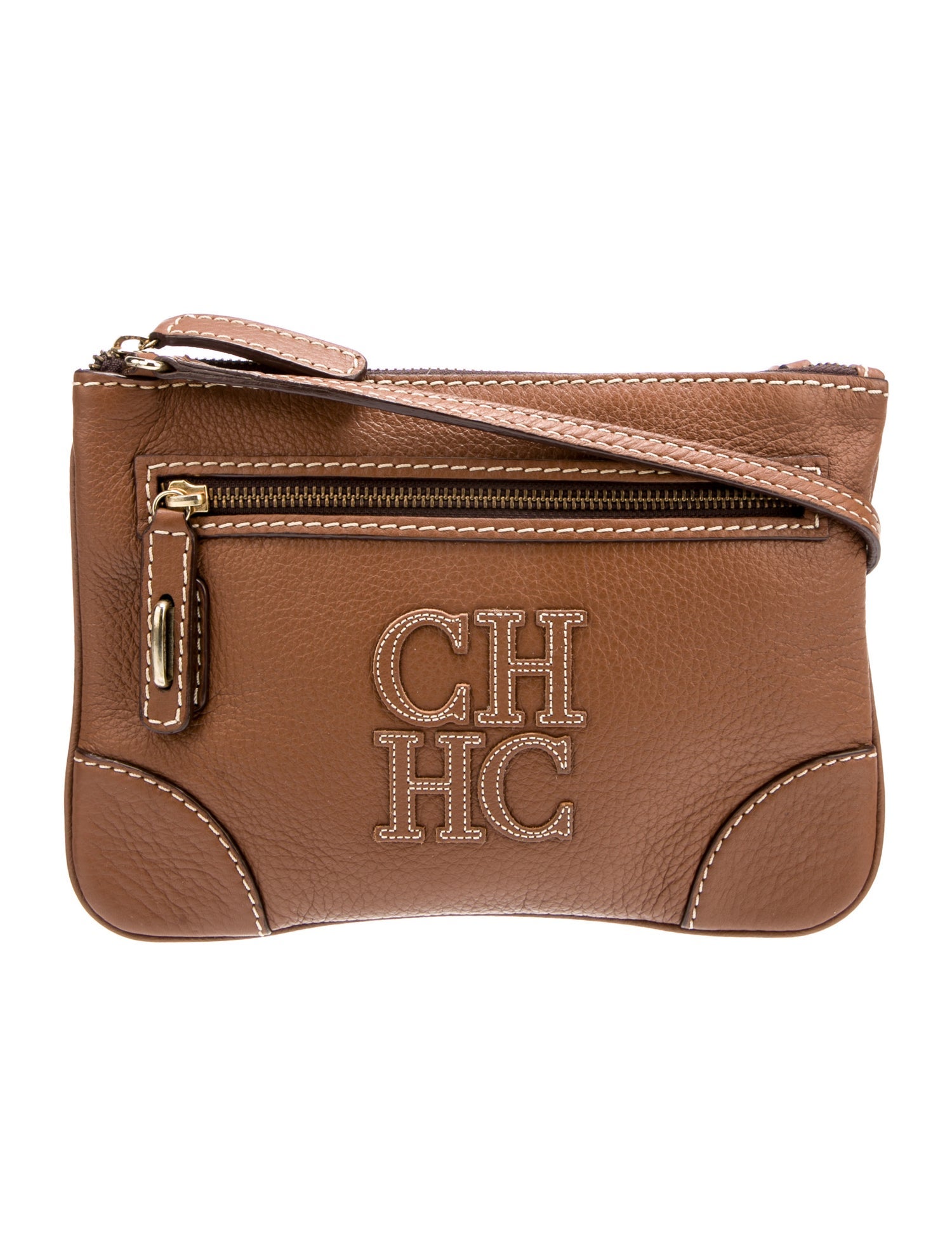 CH Carolina Herrera Leather Crossbody Bag - Brown Crossbody Bags ...