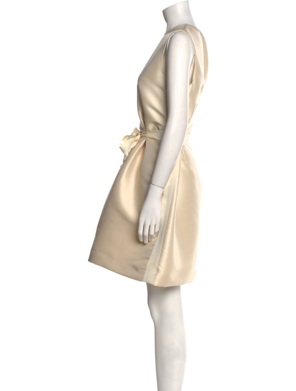 CH Carolina Herrera Bateau Neckline Mini Dress - Yellow Dresses ...