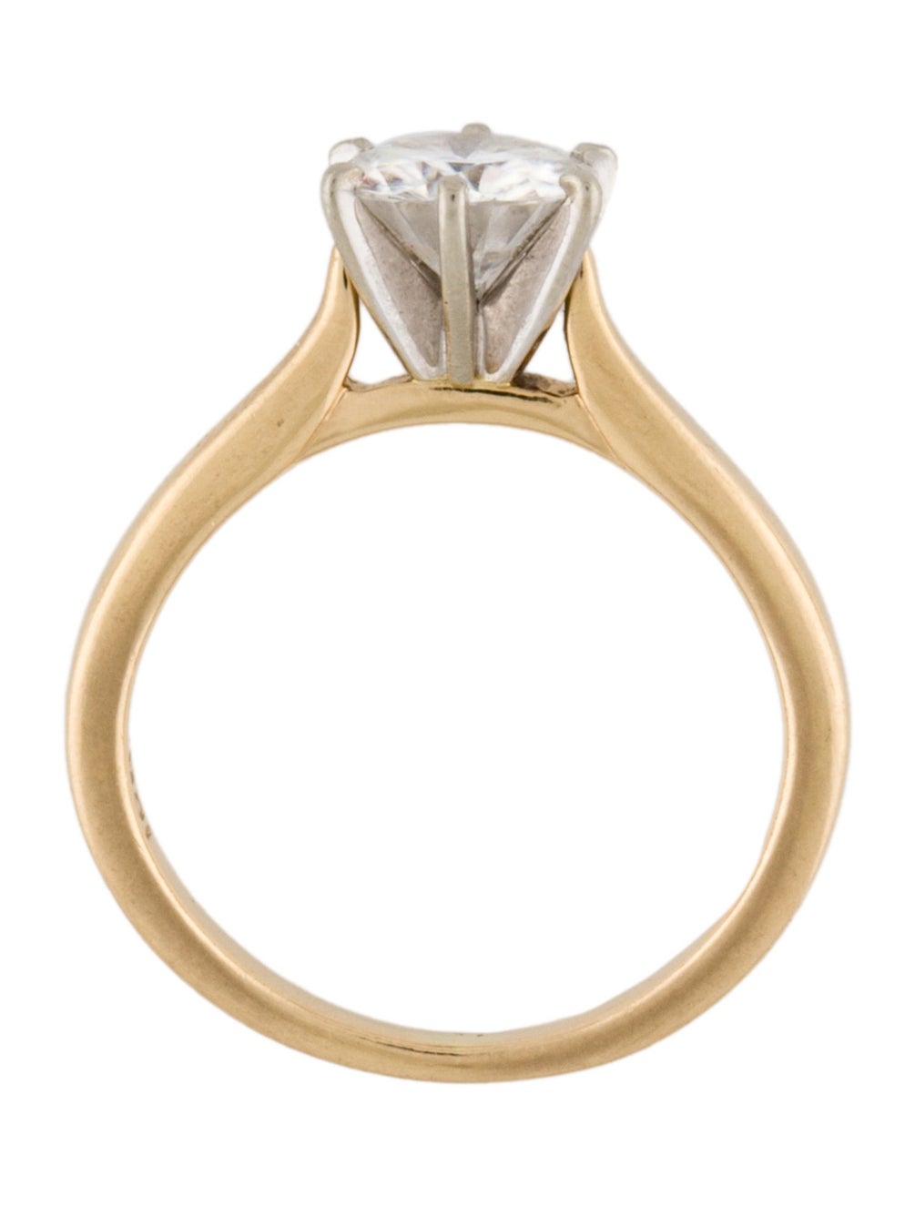 Charles And Colvard Synthetic Moissanite Solitaire Engagement Ring ...