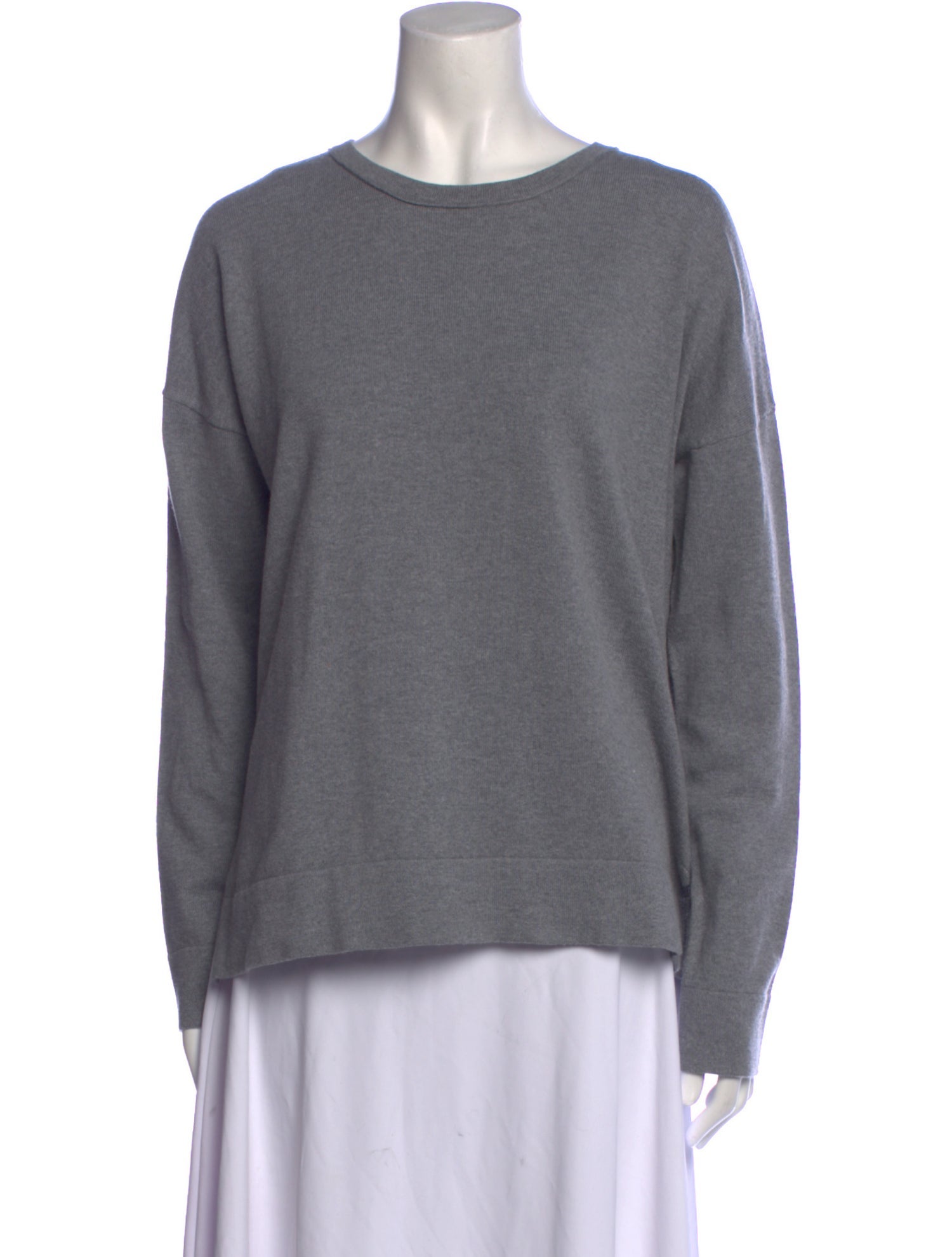 360 Cashmere Cashmere Scoop Neck Sweater - Grey Knitwear, Clothing ...