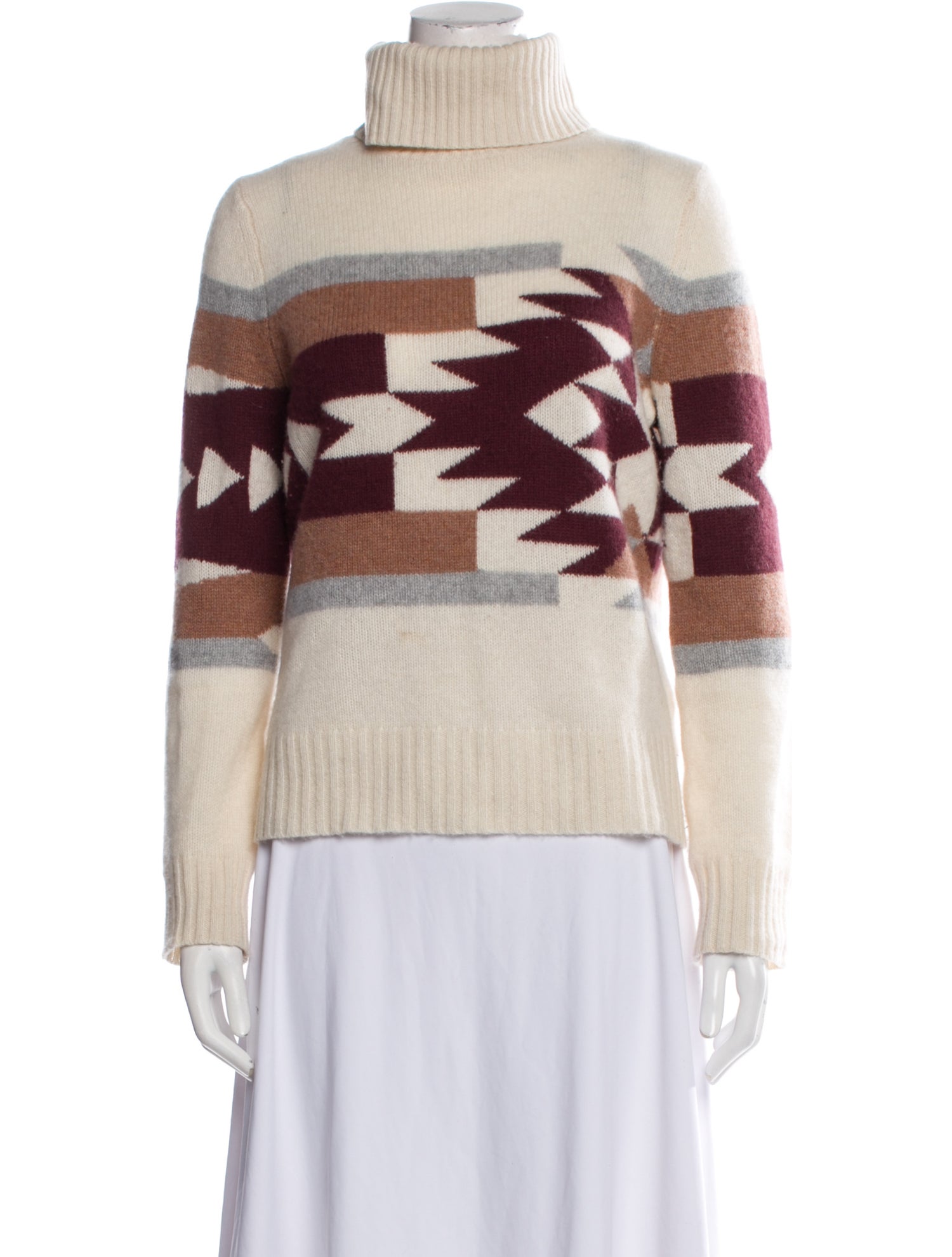 360 Cashmere Cashmere Striped Sweater - Neutrals Knitwear, Clothing ...