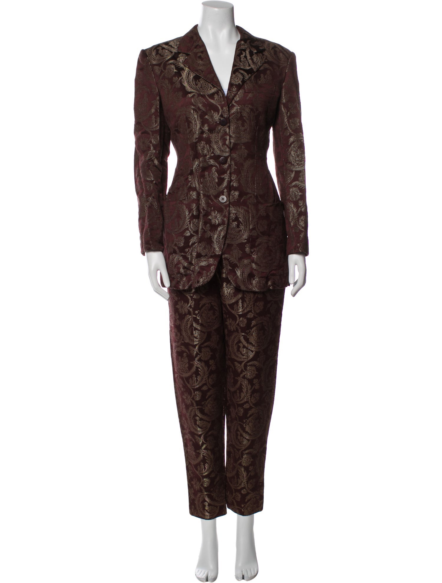 Callaghan Vintage 1988 Pantsuit - Burgundy, 12.5" Rise Suits and Sets ...