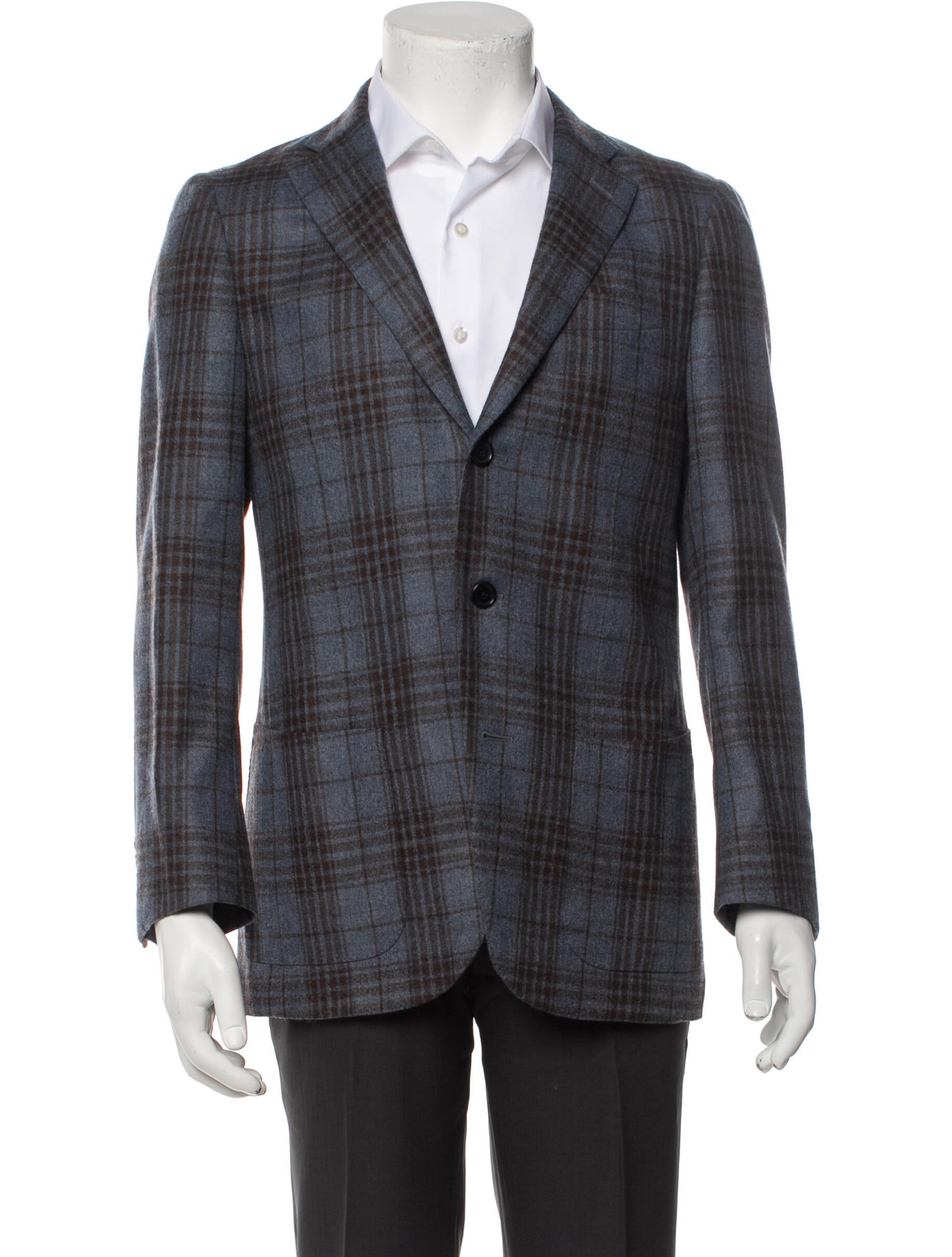 Libertine Plaid Print Crystal Embellishments Blazer - Red Suiting ...