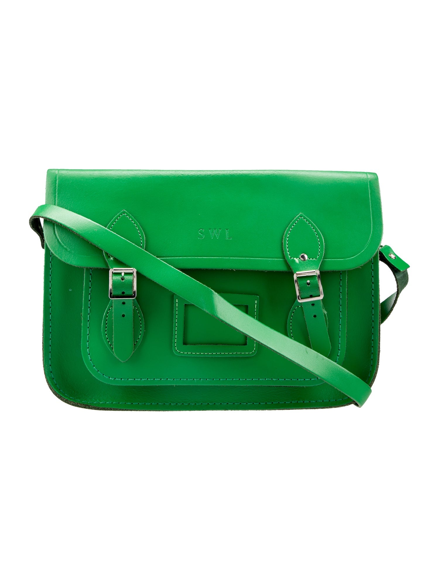 Cambridge Satchel Company Leather Crossbody Bag - Green Crossbody Bags ...