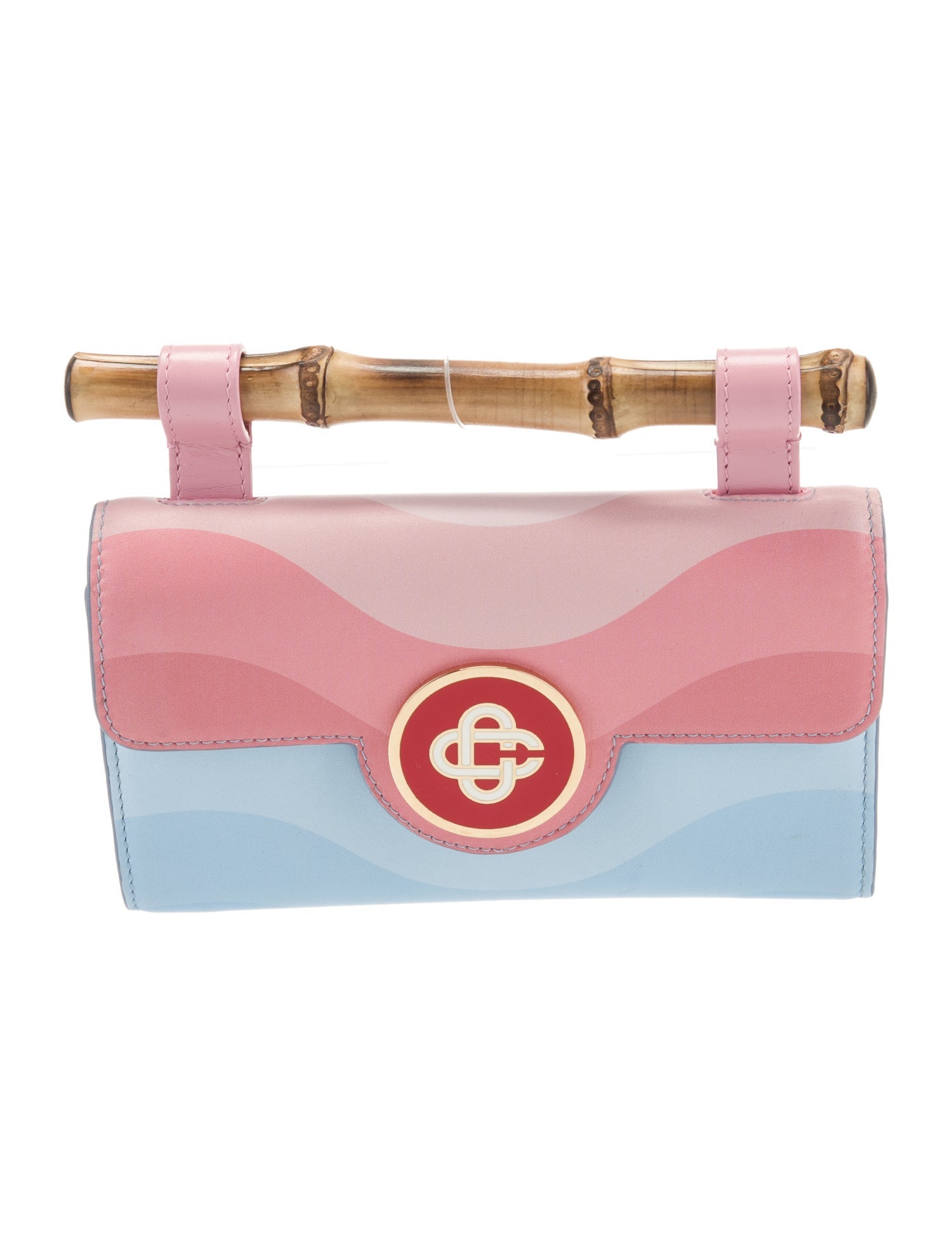 Casablanca Memphis Monogram Wristlet - Pink Handle Bags, Handbags ...