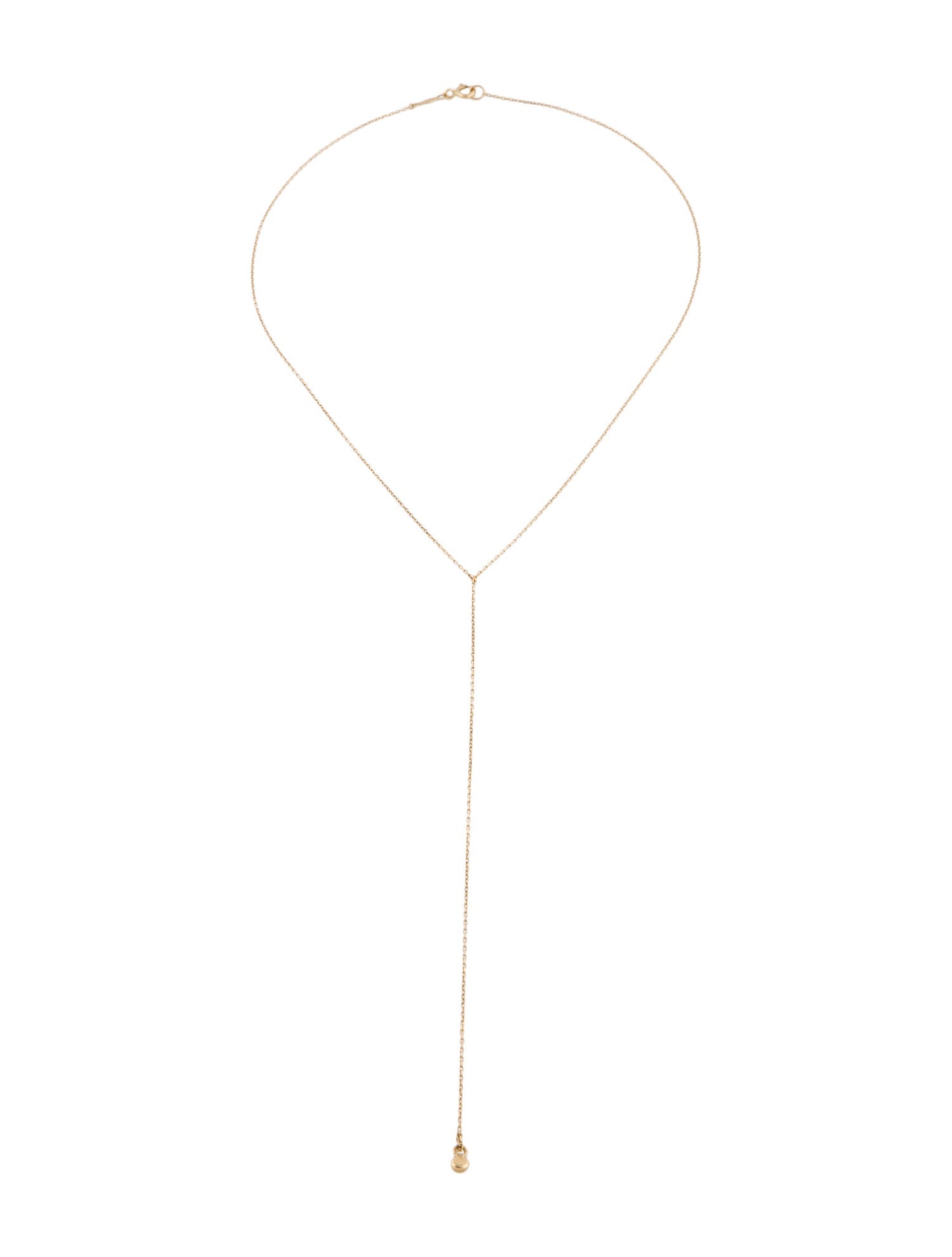 Catbird 14K Greco Lariat Necklace - 14K Yellow Gold Lariat, Necklaces - WCATB21282 | The RealReal