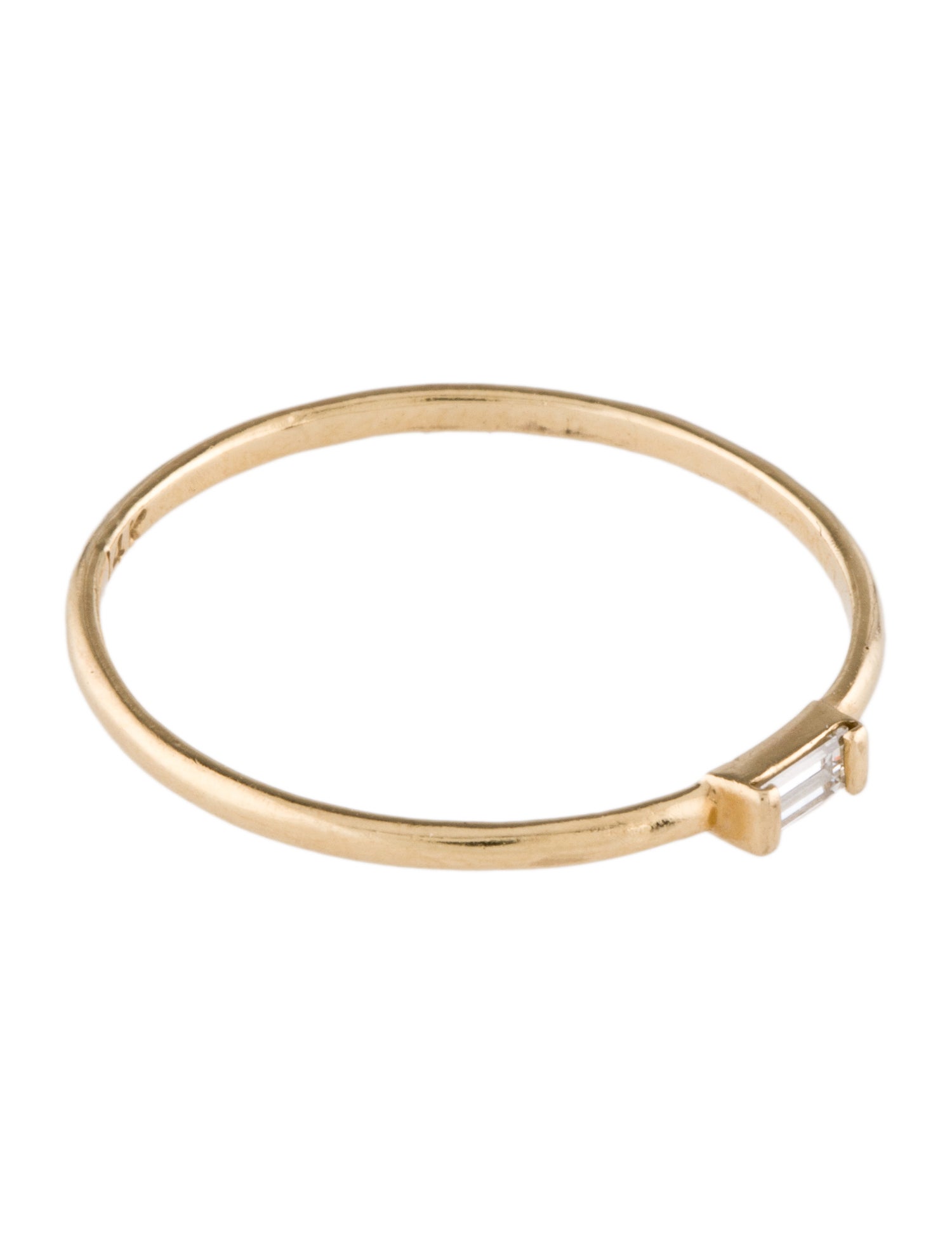 Catbird 14K Diamond Stackable Ring - 14K Yellow Gold Band, Rings ...