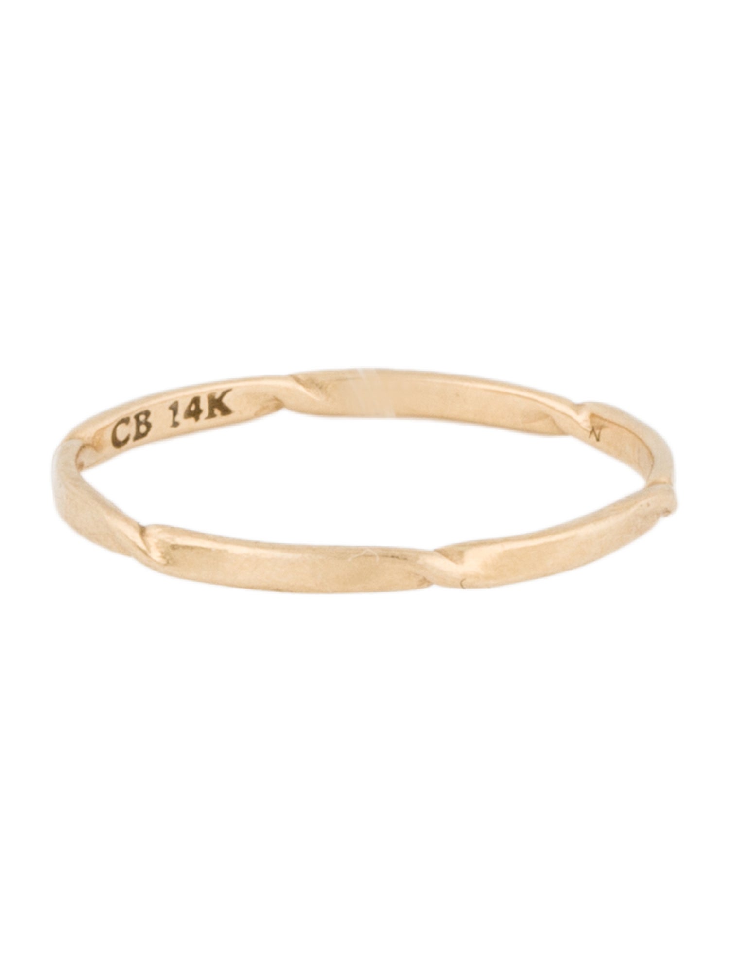 Catbird 14K Candy Wrapper Band - 14K Yellow Gold Band, Rings - WCATB21705 | The RealReal