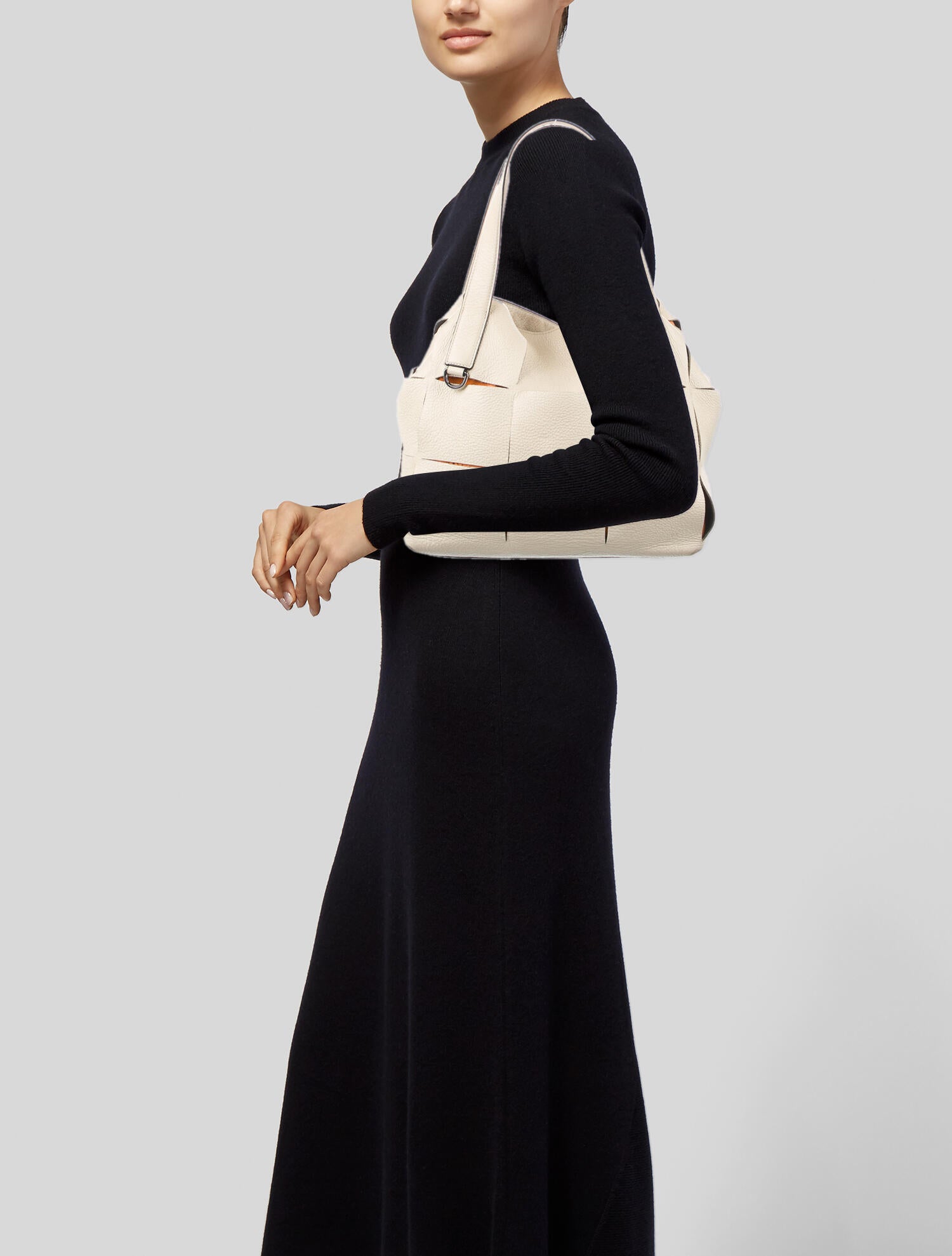 Coccinelle Leather Shoulder Bag - Neutrals Shoulder Bags, Handbags ...