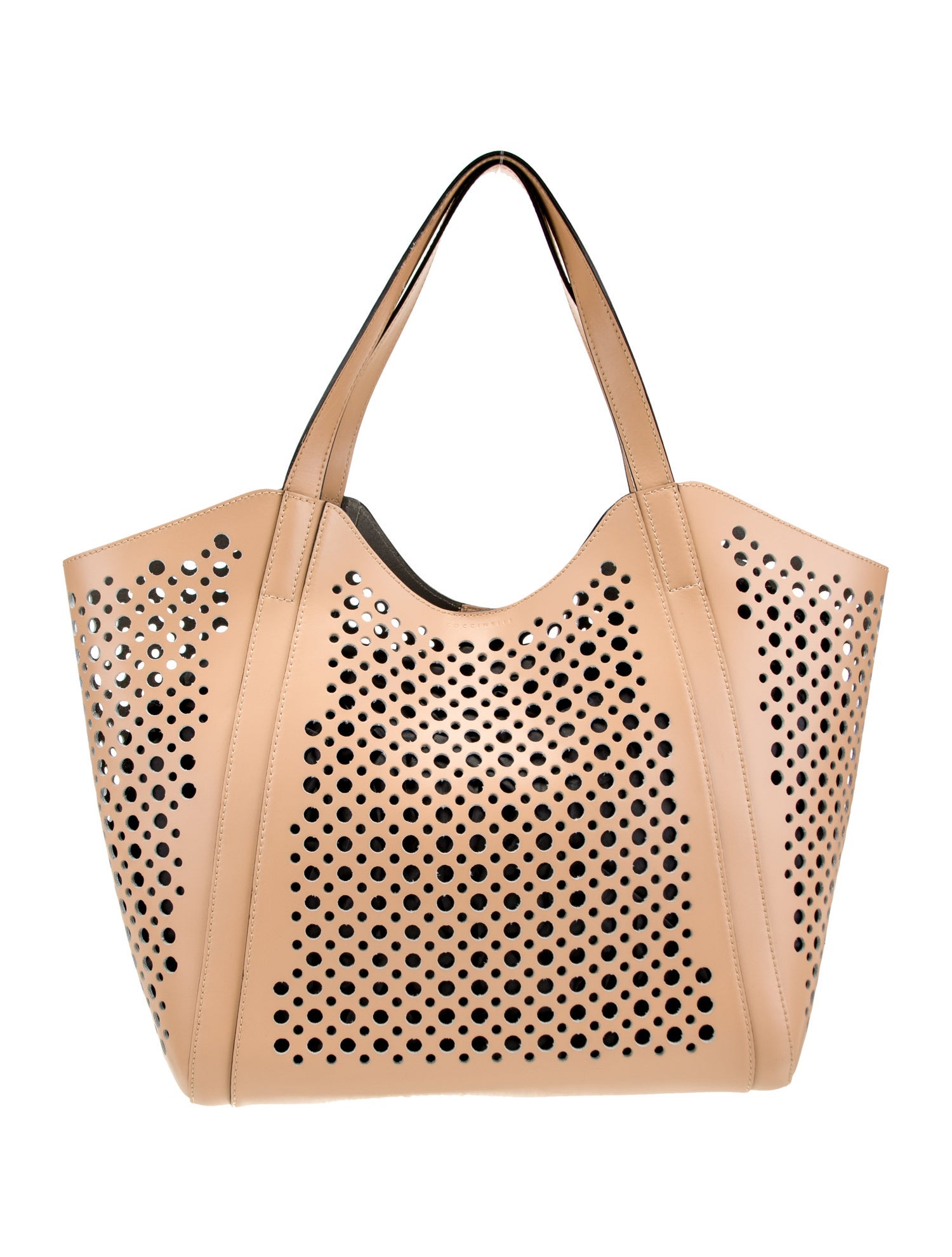 Coccinelle Leather Shoulder Bag - Neutrals Shoulder Bags, Handbags ...