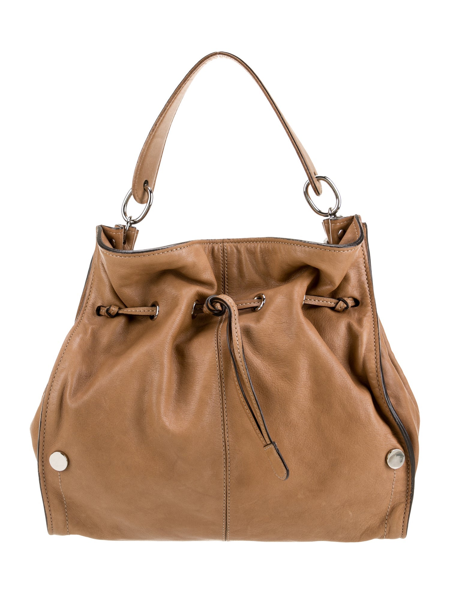 Coccinelle Leather Shoulder Bag - Brown Shoulder Bags, Handbags ...