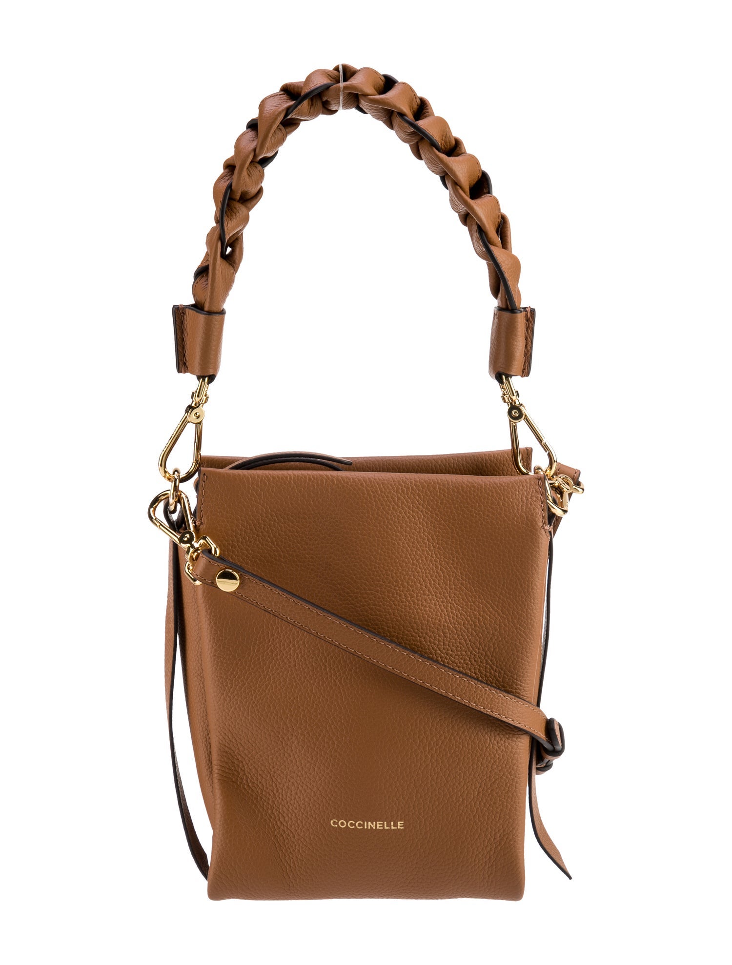 Coccinelle Leather Bucket Bag - Brown Crossbody Bags, Handbags ...