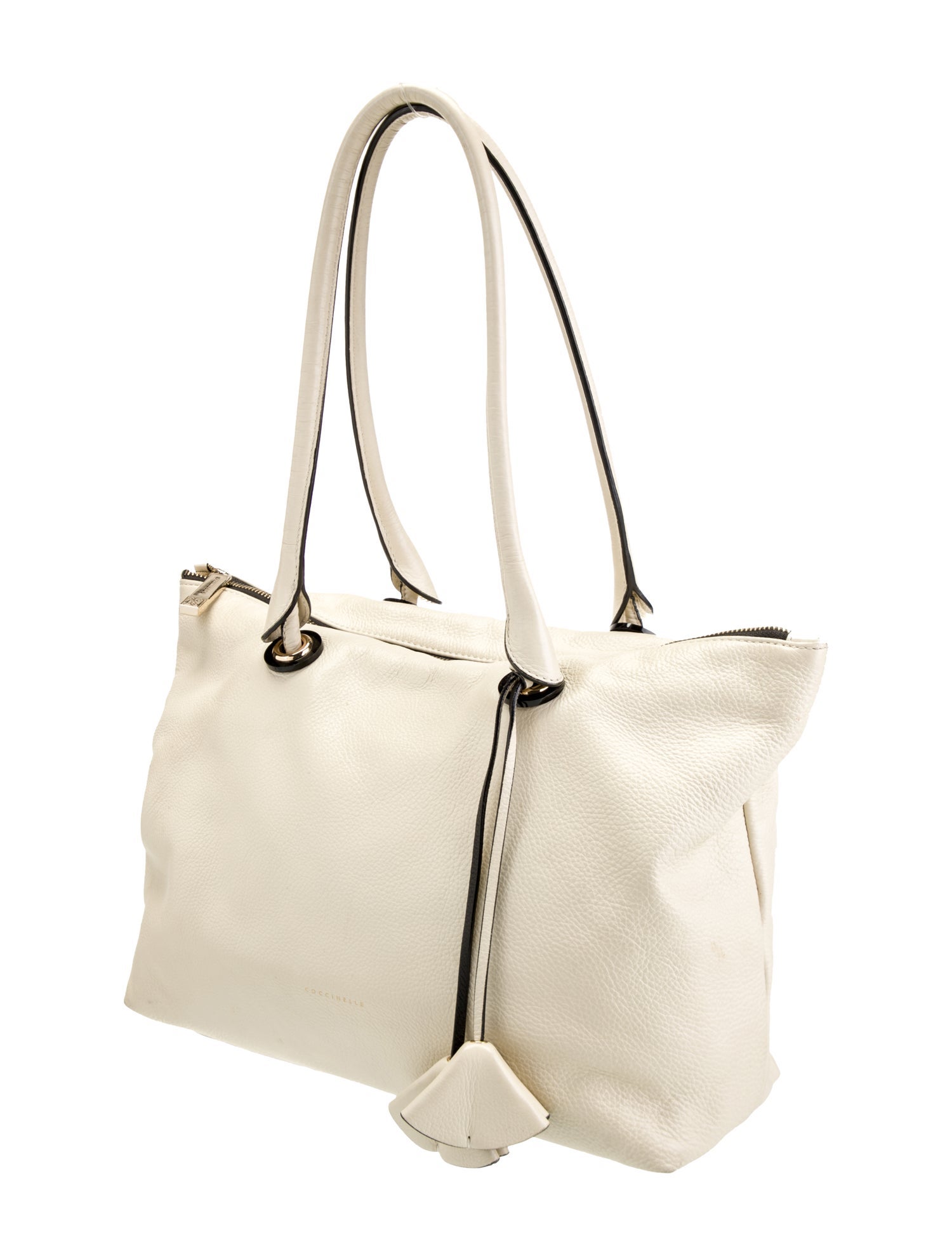 Coccinelle Leather Top Handle Bag - Neutrals Handle Bags, Handbags ...