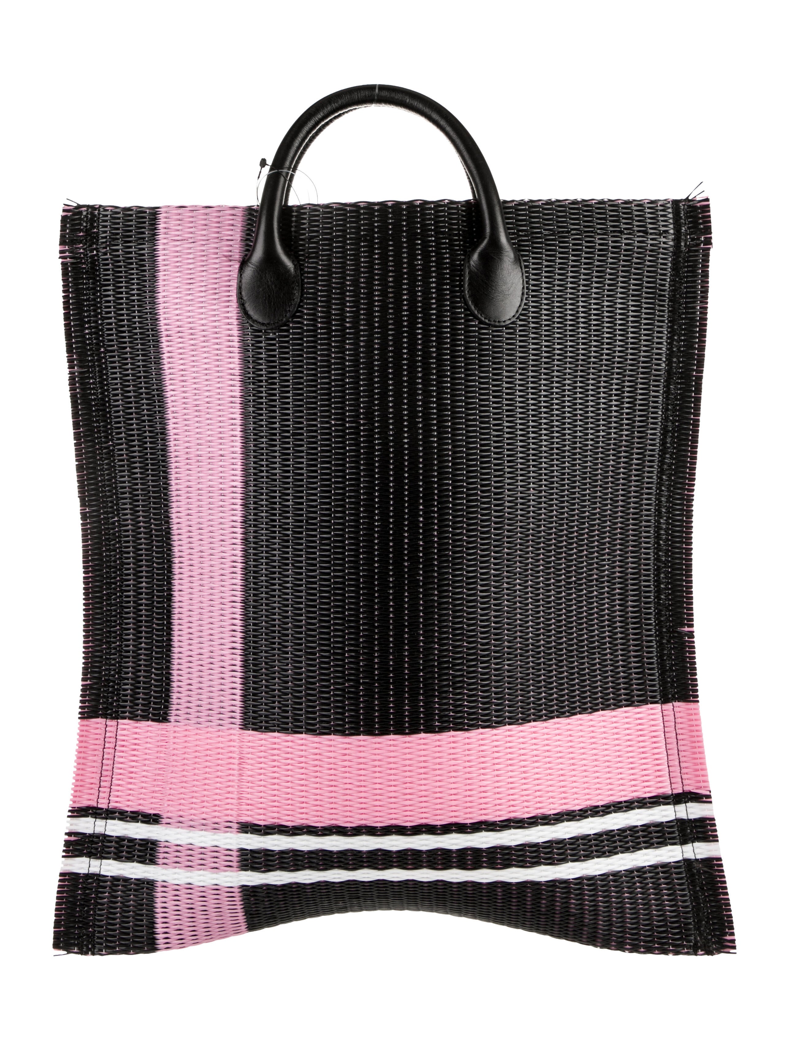 CDG by Comme des Garçons Leather Trim Plastic Tote Bag - Black Totes ...