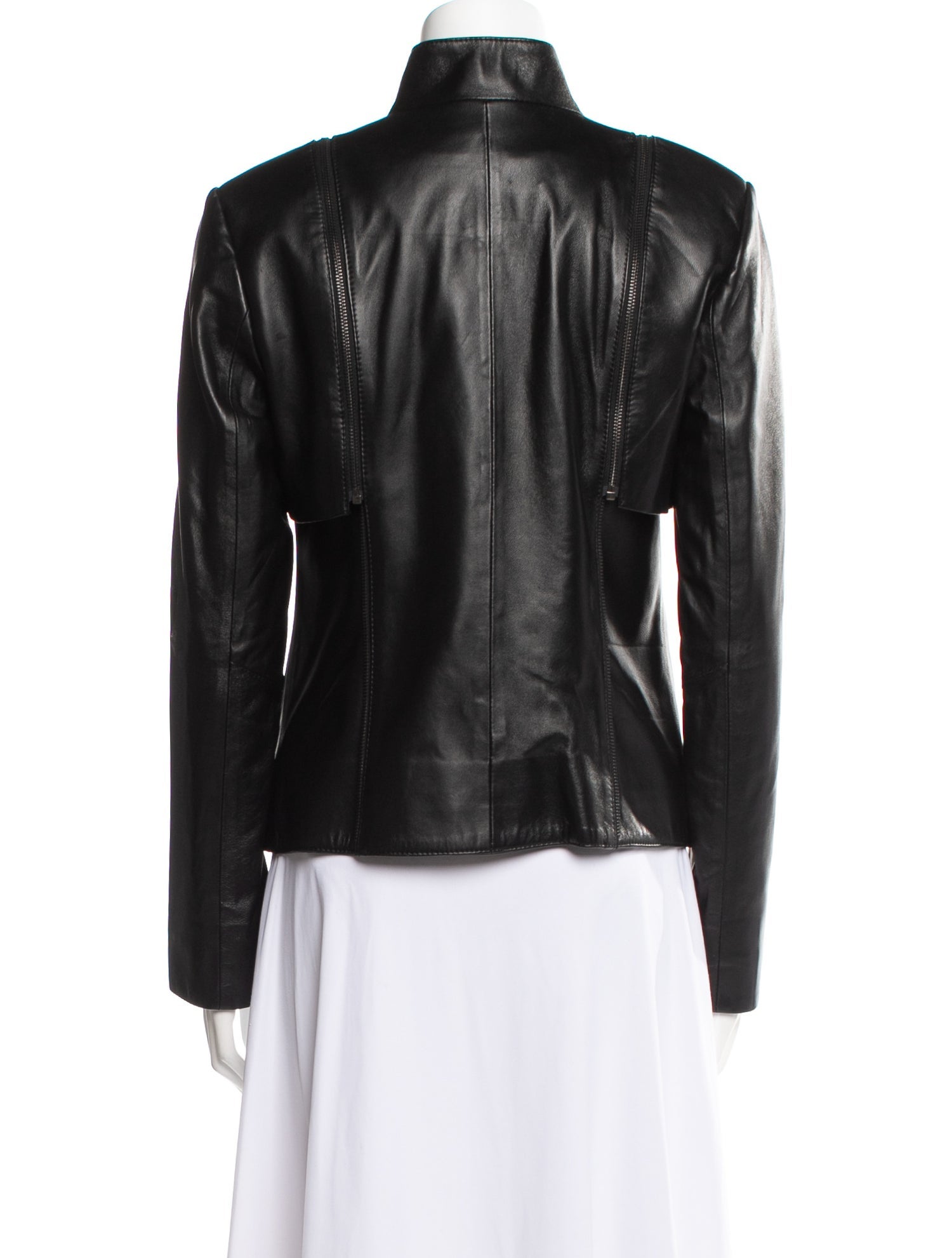CDG by Comme des Garçons Lamb Leather Biker Jacket - Black Jackets ...