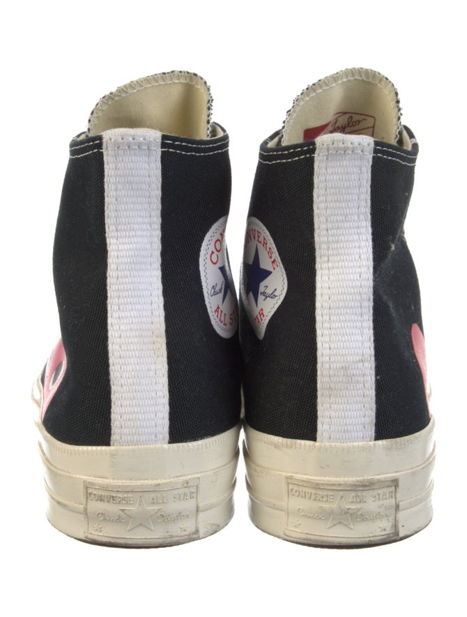 Comme des Garçons Play x Converse Canvas Colorblock Pattern Sneakers ...