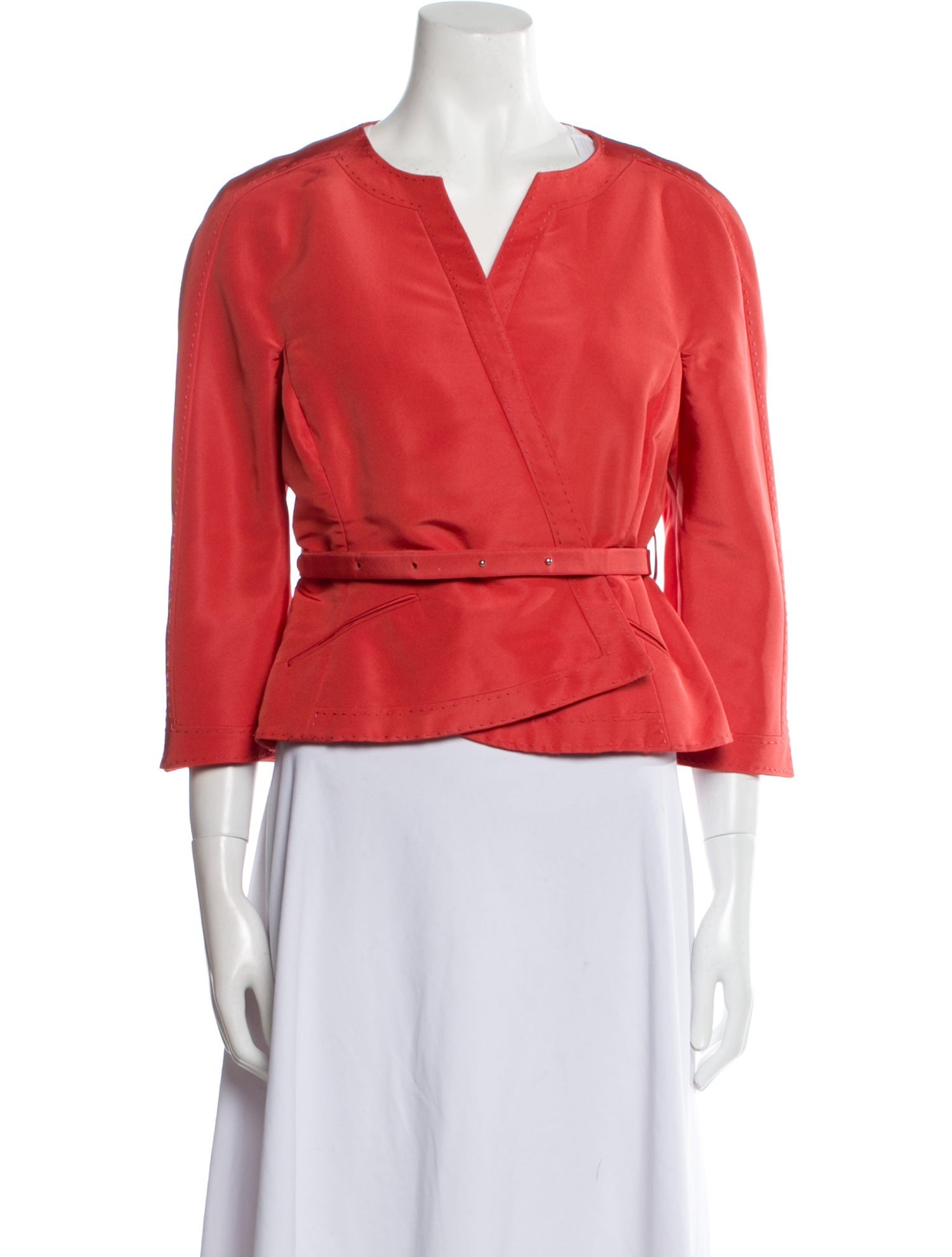 Chado by Ralph Rucci Silk Jacket - Orange Jackets, Clothing ...