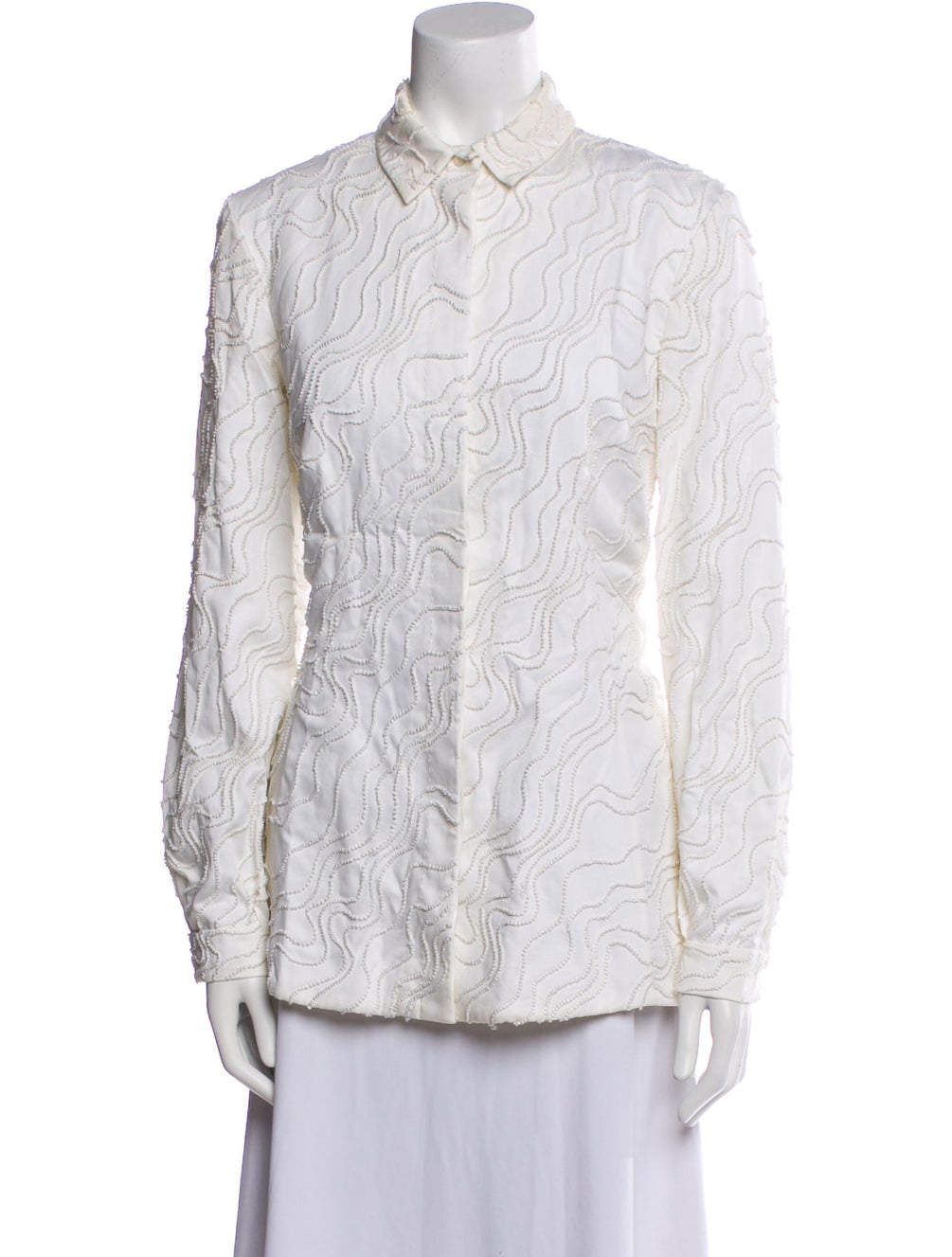 Chado by Ralph Rucci Vintage Hand-Stitched Evening Jacket - White ...