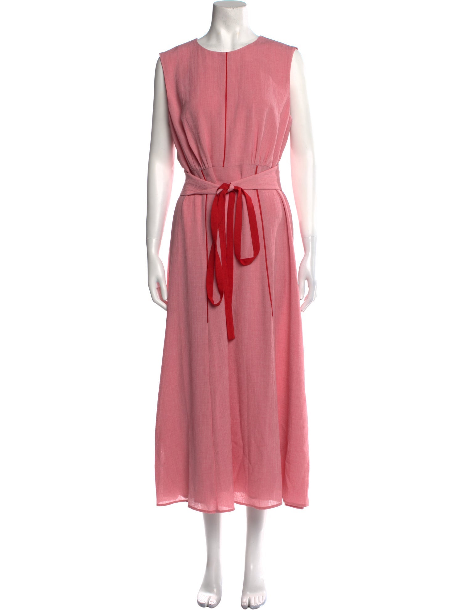Cefinn Crew Neck Long Dress - Pink Dresses, Clothing - WCEFI21188 | The ...