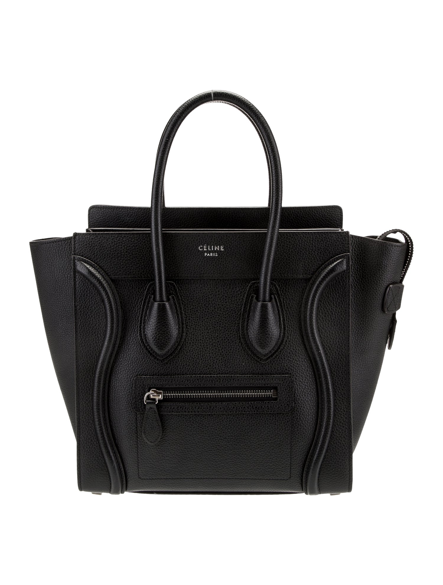 Celine Leather Luggage Micro - Black Totes, Handbags - WCEPI20015 | The ...