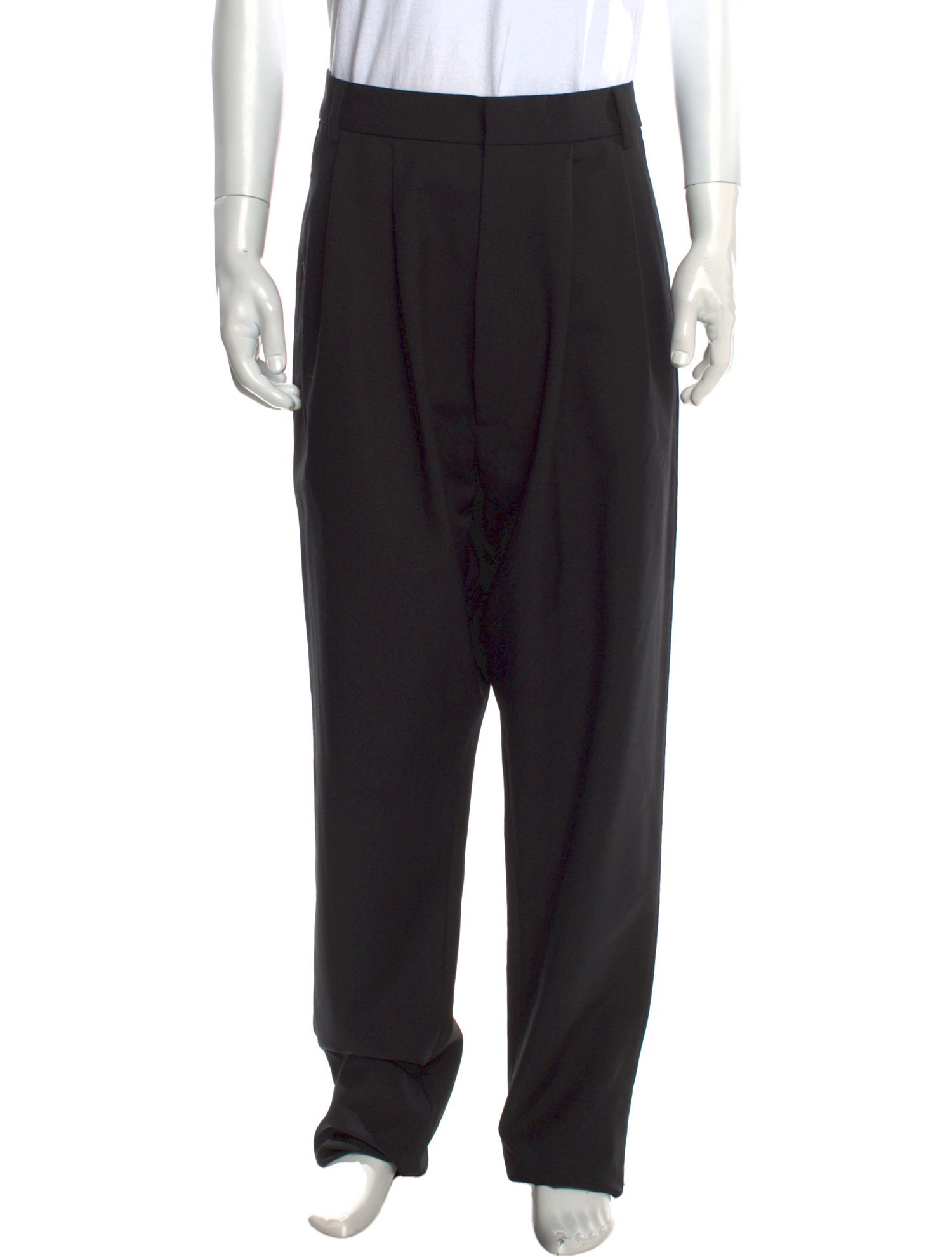 Cerruti 1881 Dress Pants - Black, 16.25" Rise Pants, Clothing ...