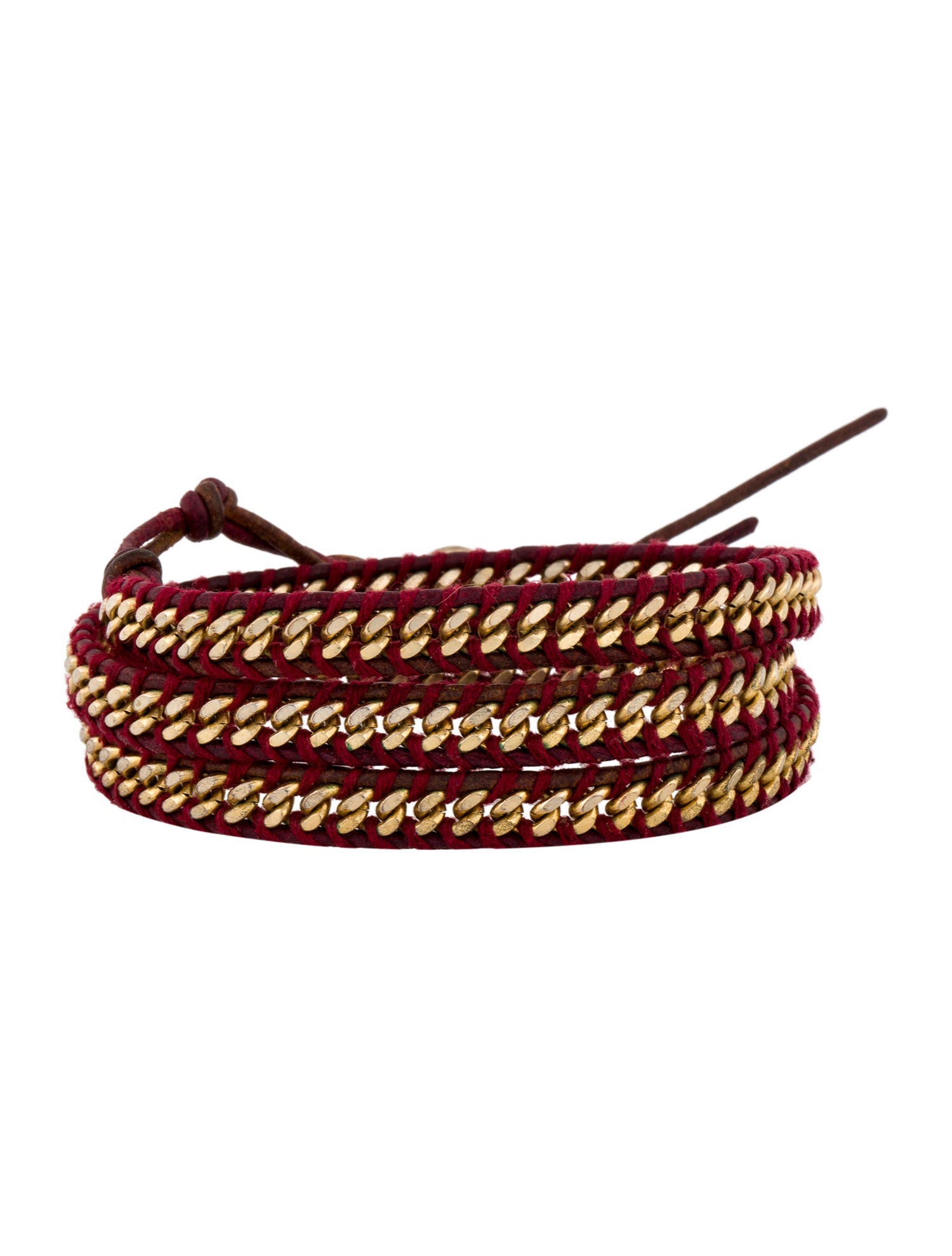Chan Luu Leather Chain Wrap Bracelet - Gold-Plated Wrap, Bracelets ...