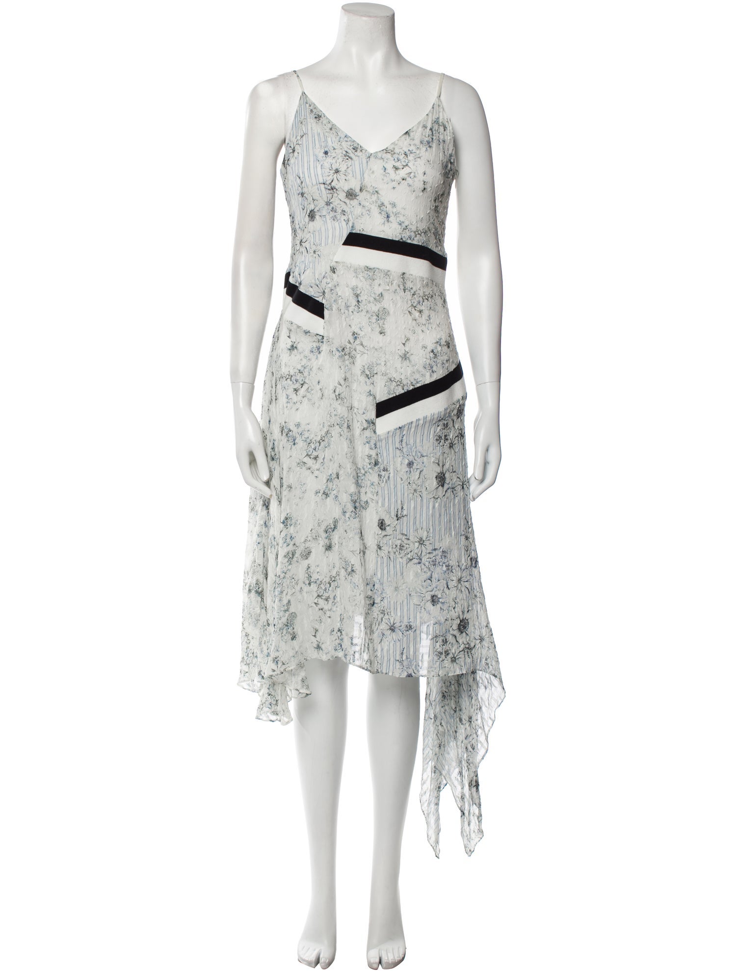 Chelsea and Walker Silk Long Dress - White Dresses, Clothing ...