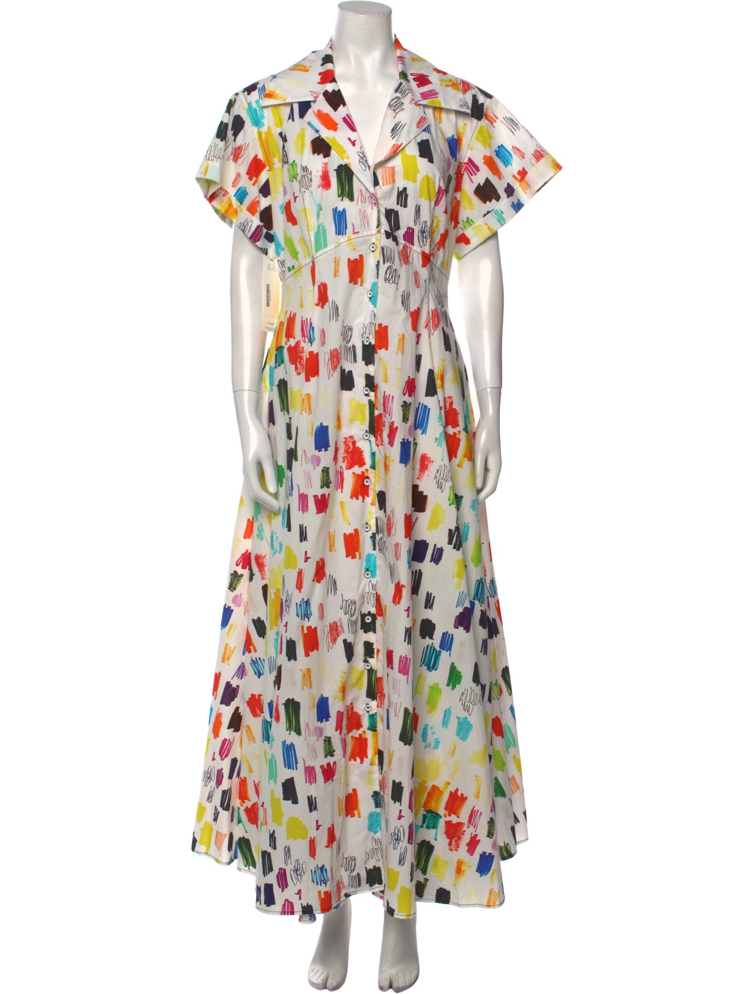 Christopher John Rogers Printed Long Dress - White Dresses, Clothing ...