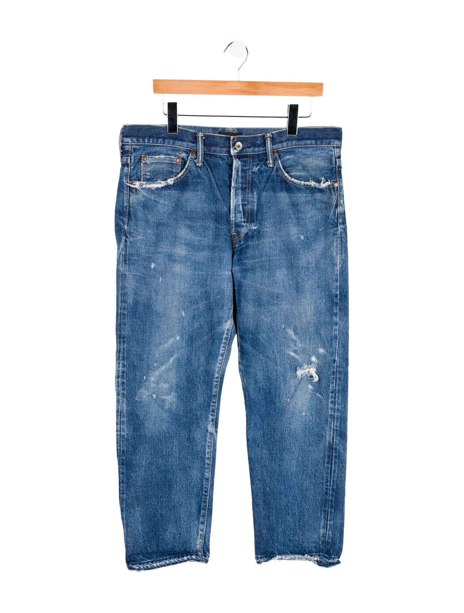 Chimala High-Rise Straight Leg Jeans - Blue, 11.75" Rise Jeans ...